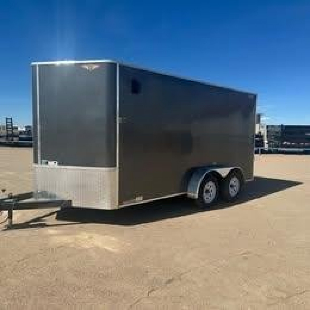 New 2025 H and H Trailer 7x14 HH Series Flat Top V-Nose Enclosed Cargo ...