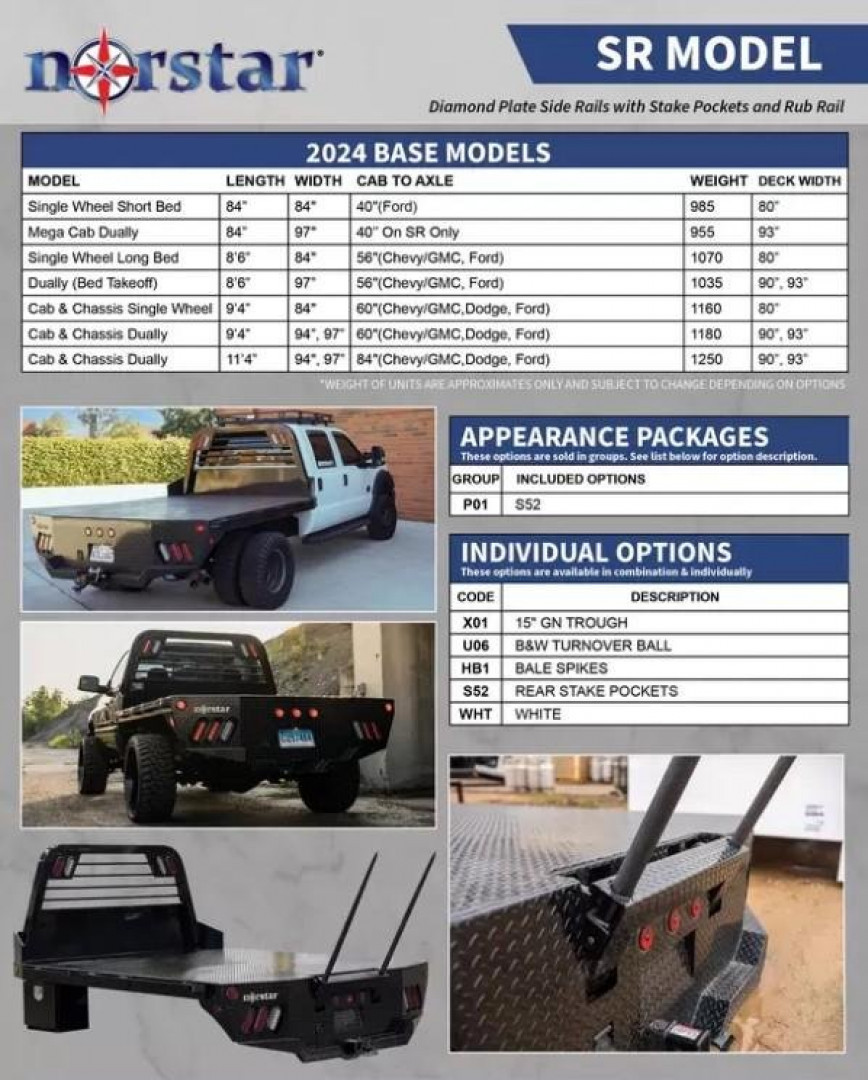 New 2025 Norstar SR (Single Wheel Short Bed 84'' L x 84" W - 40 CTA) Flat Decks for sale in Fort ...