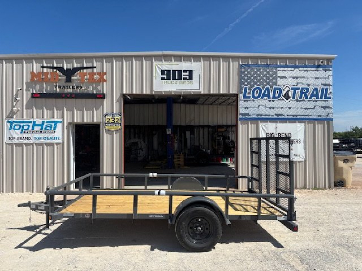 New 2025 Top Hat DSP 12'X83" Utility Trailer