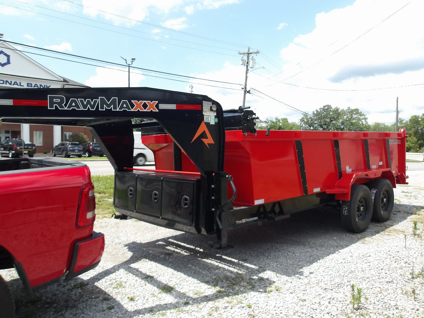 New 2026 RawMaxx LPXGN 16' DUMP Dump Trailer