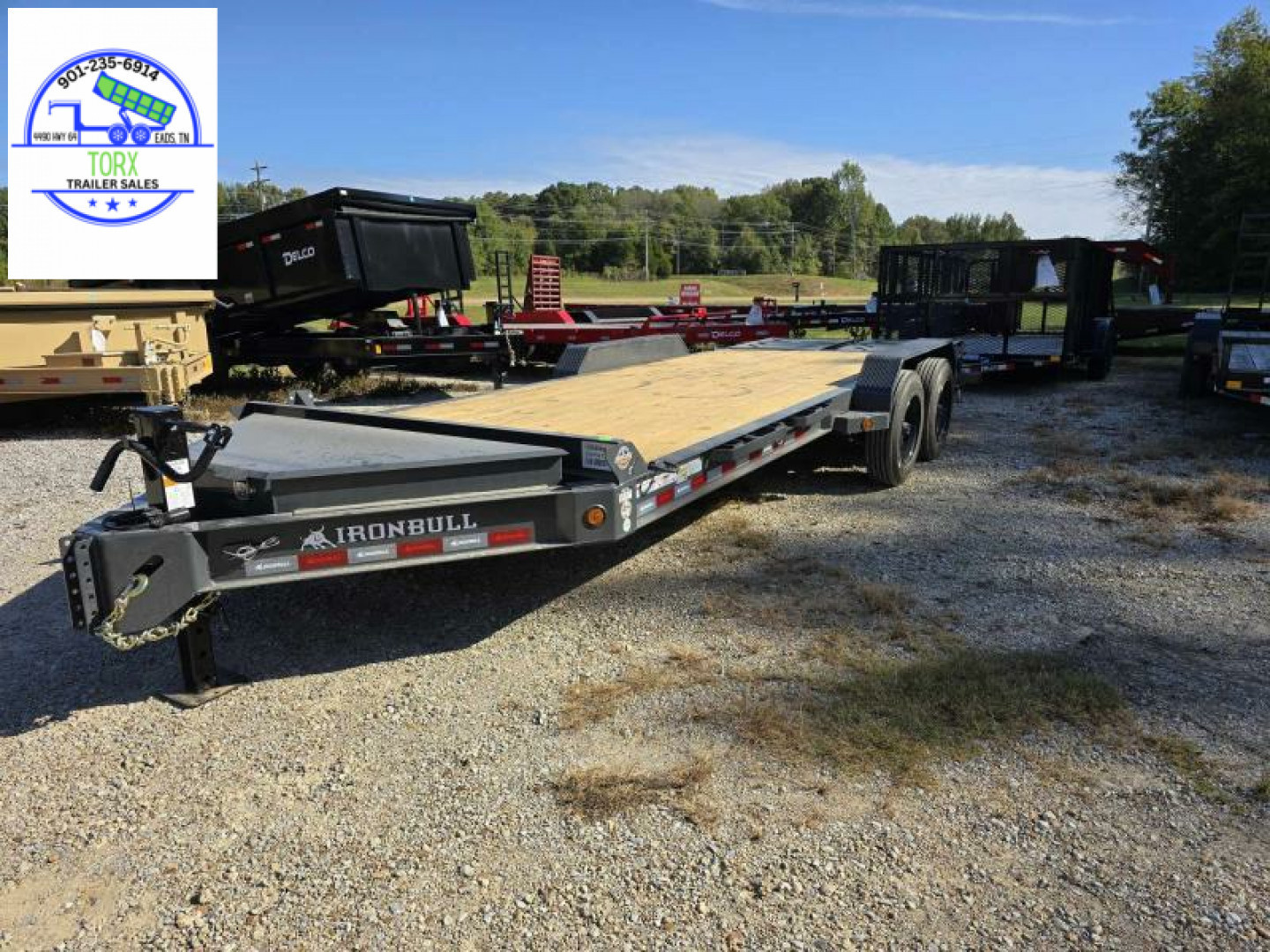 New 2024 Iron Bull 83" x 22FT- 16K Equipment Trailer Rampage Ramps