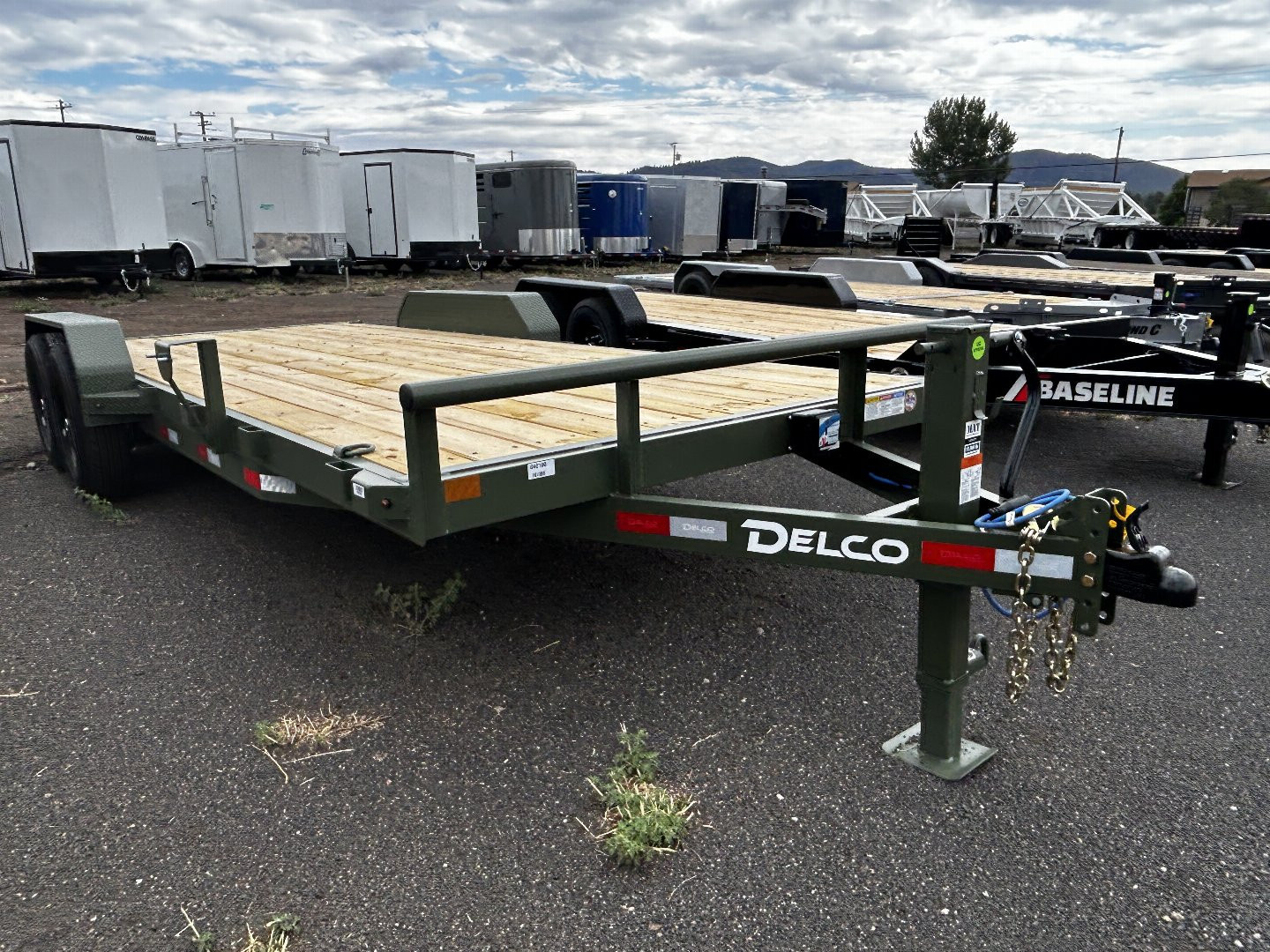 New 2025 Delco Tandem Axle Car Hauler/9,990 GVWR/83"x20'