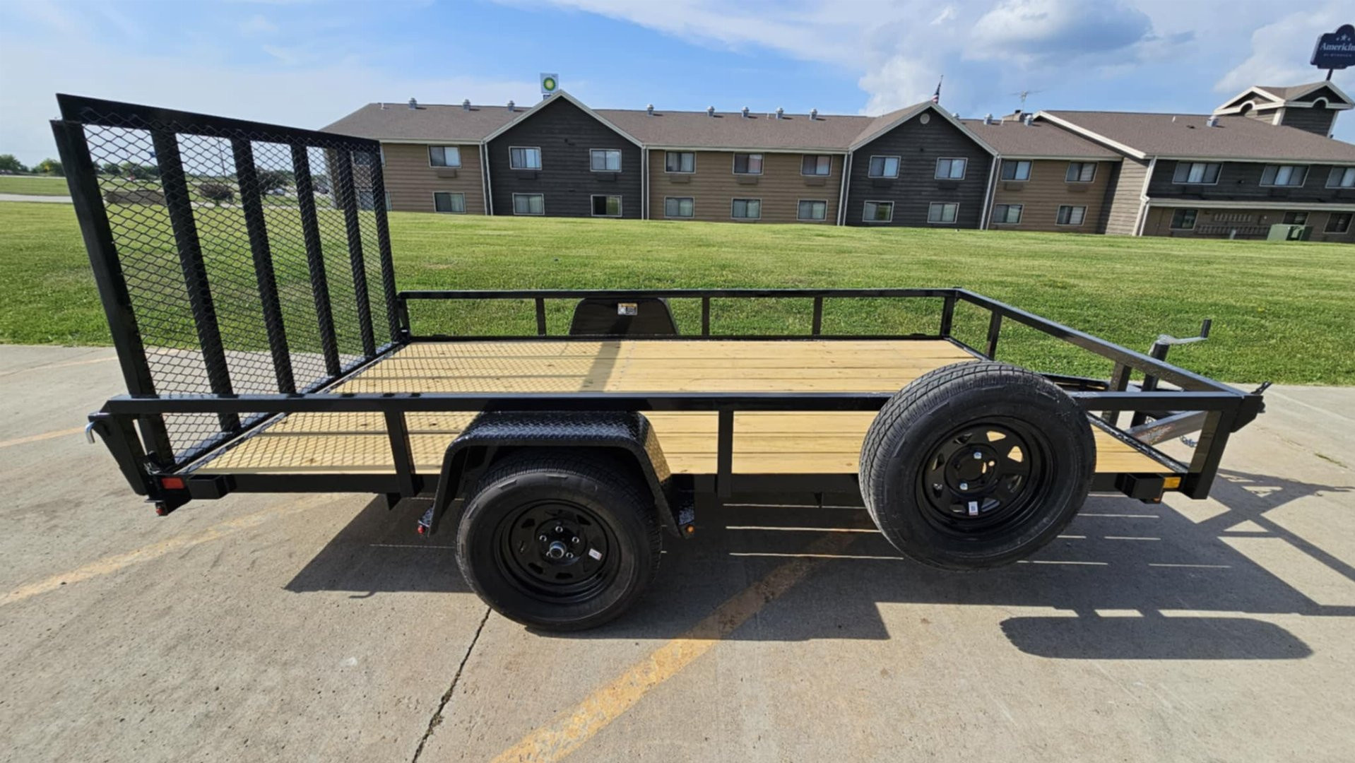 New 2025 H&H Trailers 76x12 Rail Side Utility Trailer