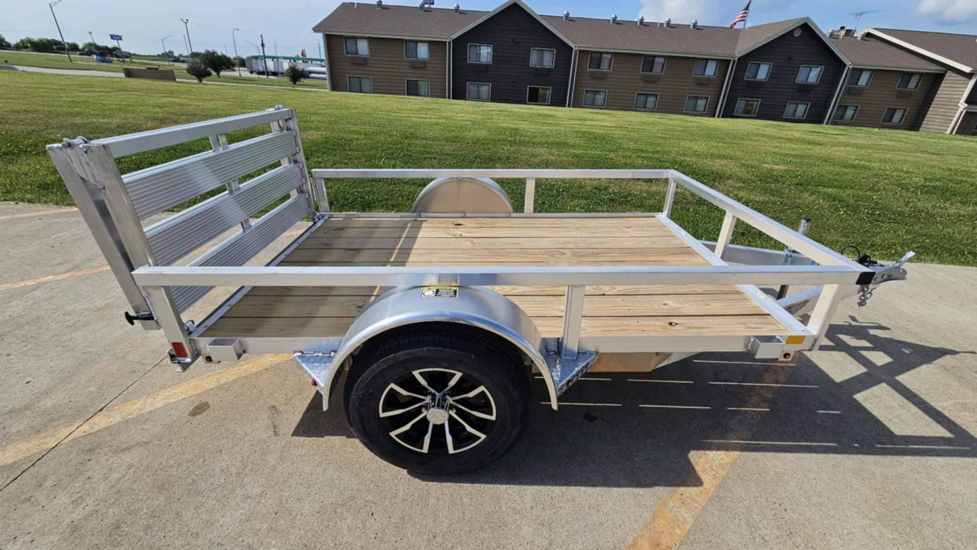 New 2025 H&H Trailers 60x8 Aluminum Rail Side Utility Trailer