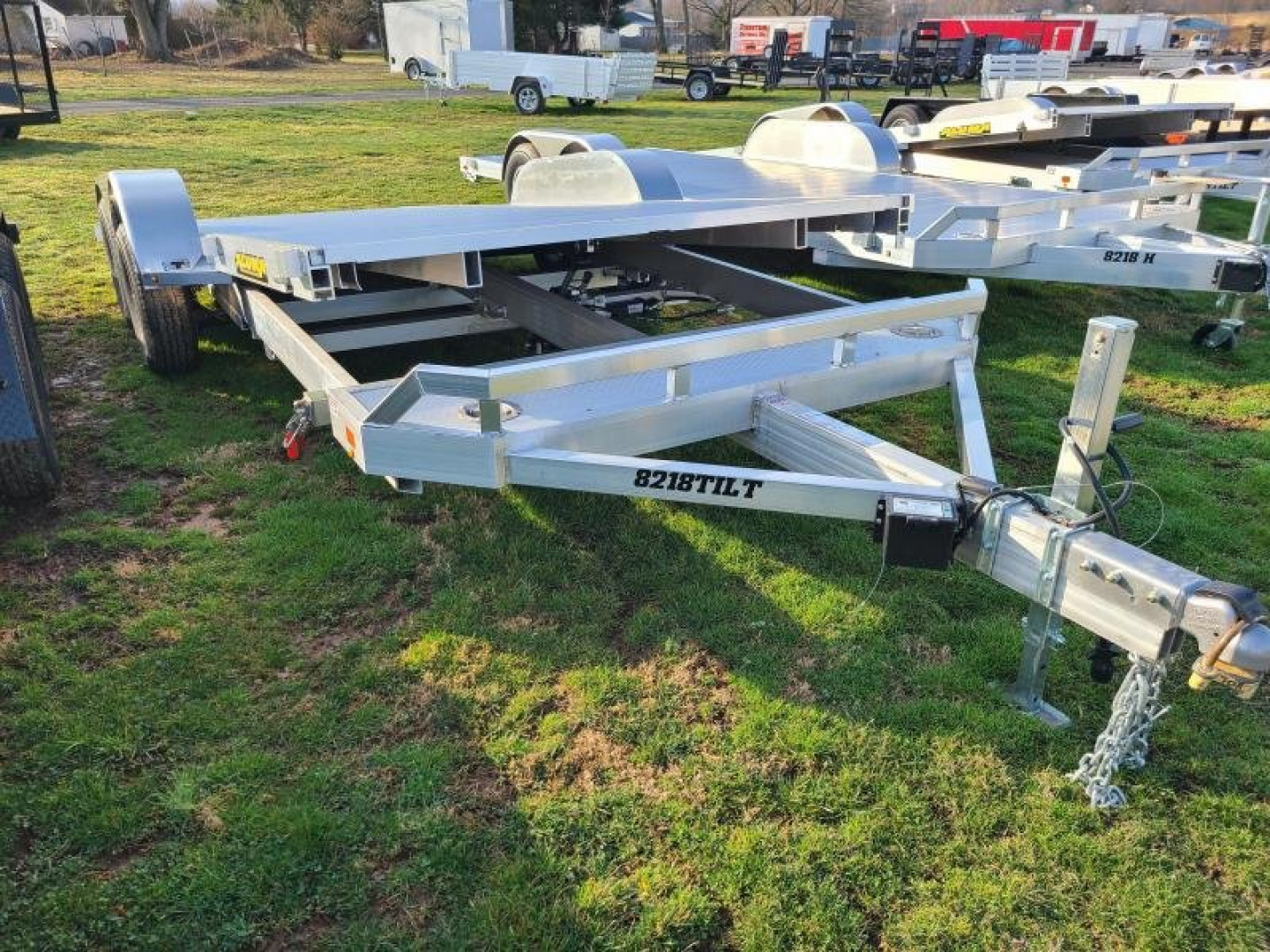 New 2026 Aluma 8218 Tilt Hauler Car / Racing Trailer