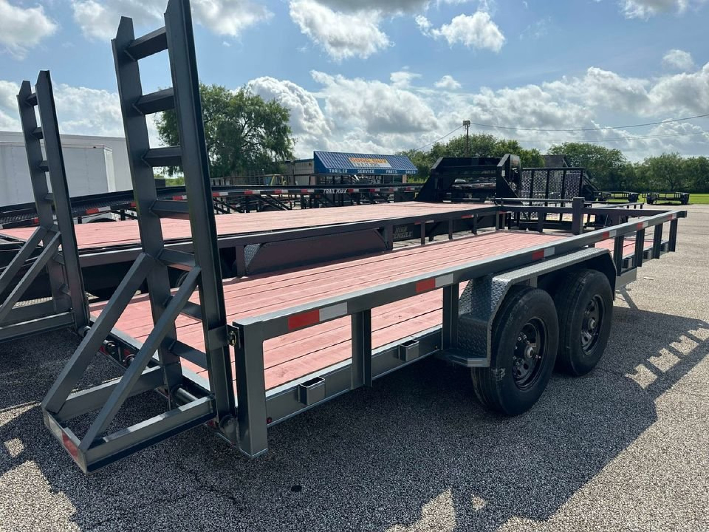 New 2024 7X18FT LION BIG PIPE Utility Trailer