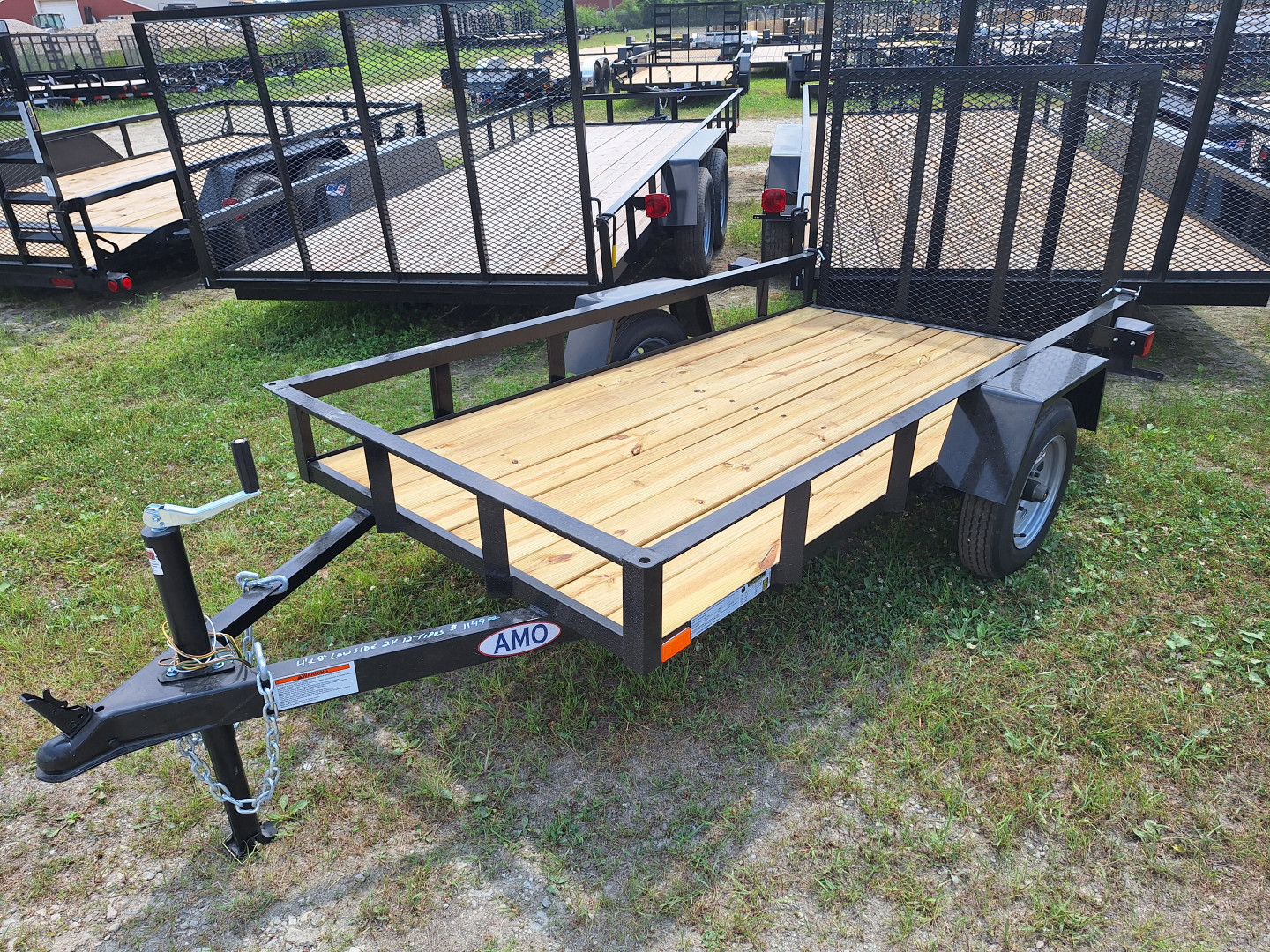 New 2025 AMO 4x8 Light Duty Landscape Trailer