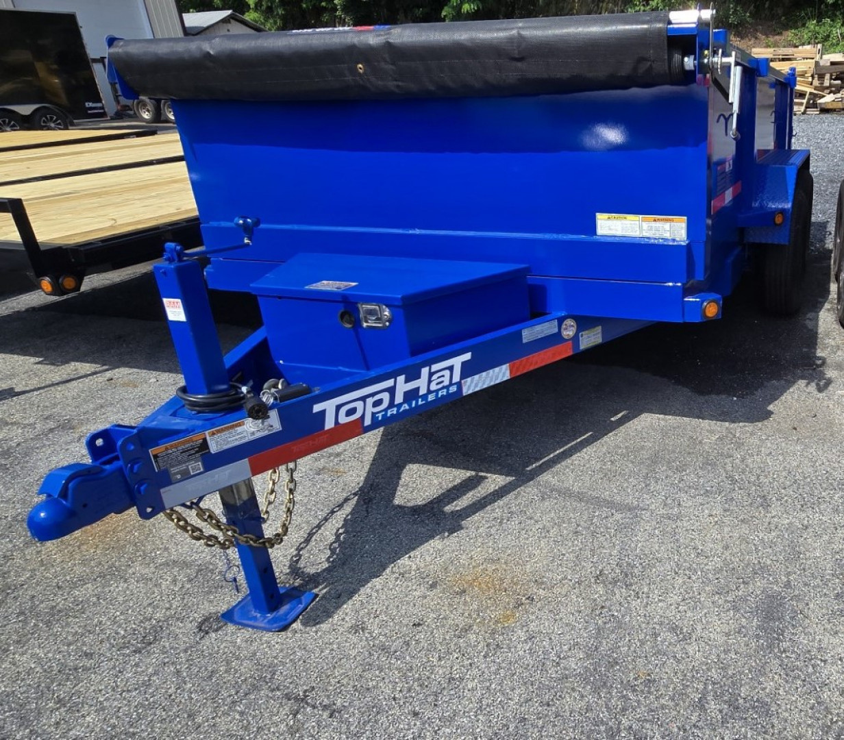 New 2025 Top Hat Trailers 6.5X12 Dump Trailer