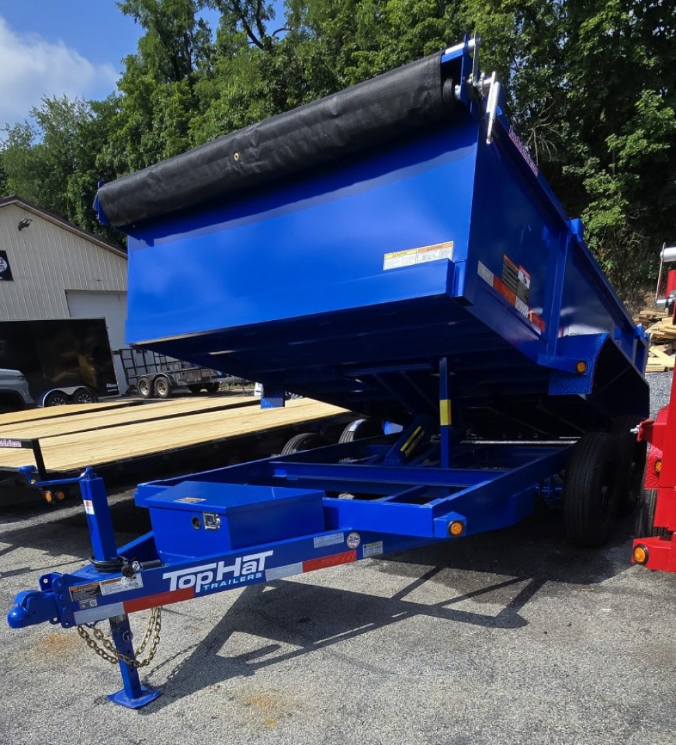 New 2025 Top Hat Trailers 6.5X12 Dump Trailer