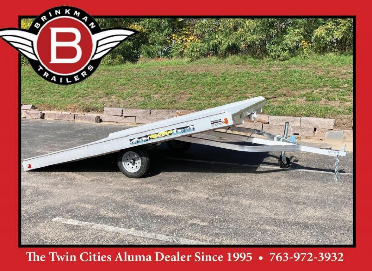 New Aluma 8612T Tilt Bed Snowmobile/ATV Trailer- 2 Place Snowmobile ...
