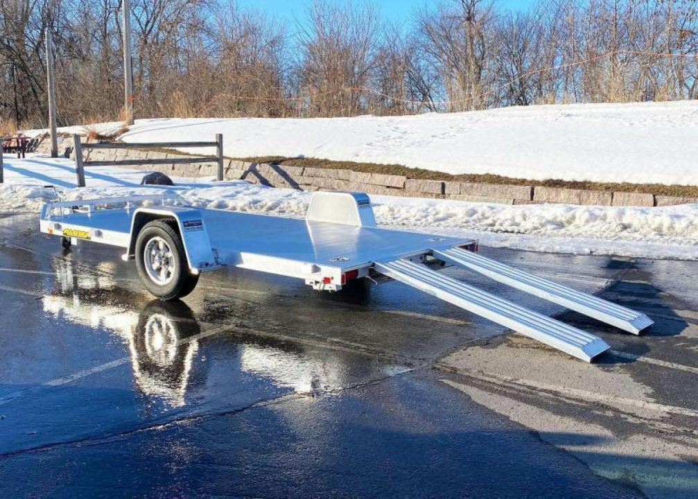 New Aluma 8214H Heavy Duty Aluminum Trailer - Tuck Under Ramps - 5200 ...