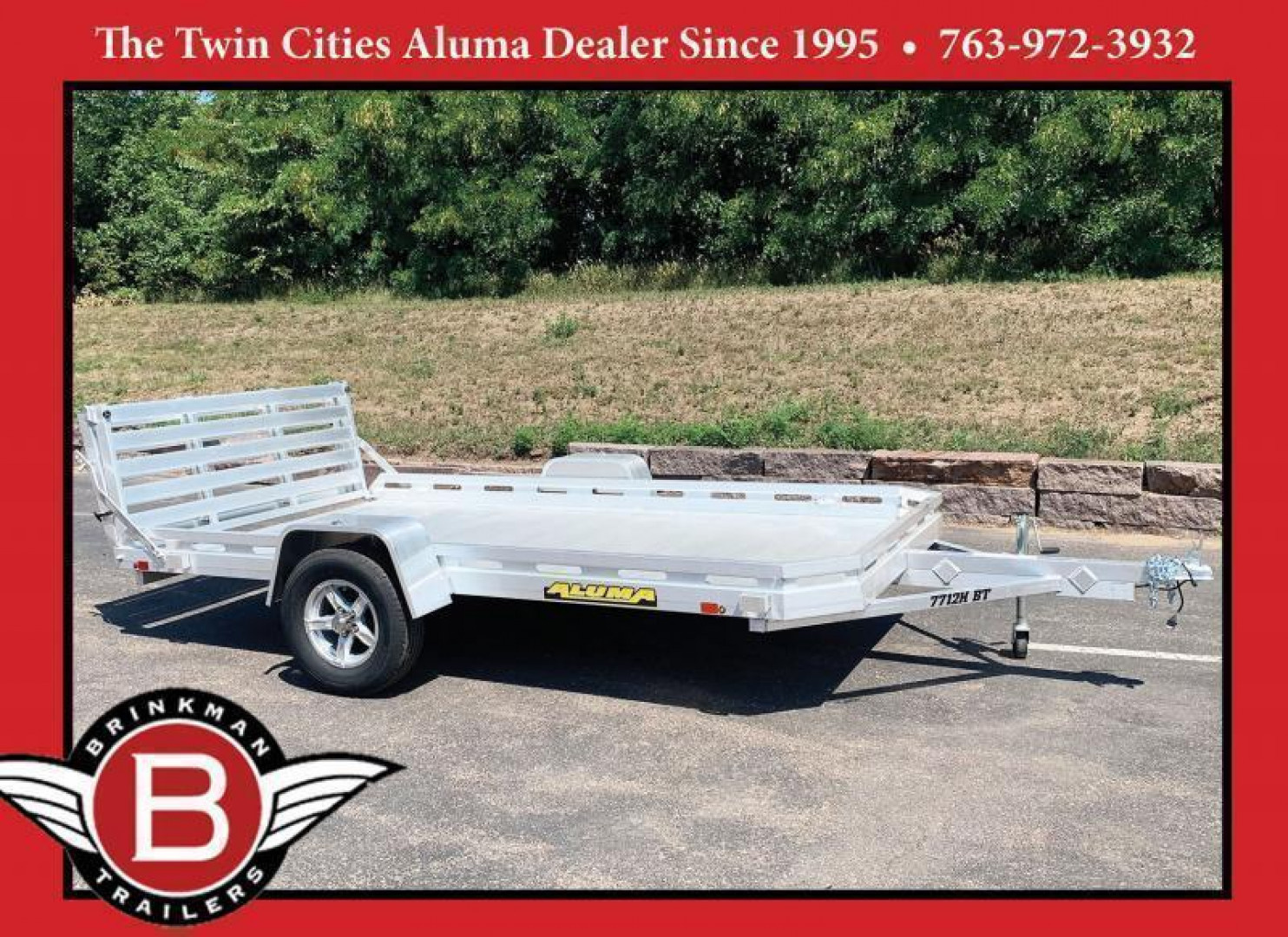 New Aluma 7712H Aluminum Trailer-Bi-fold Rear Ramp! for sale in Delano, MN