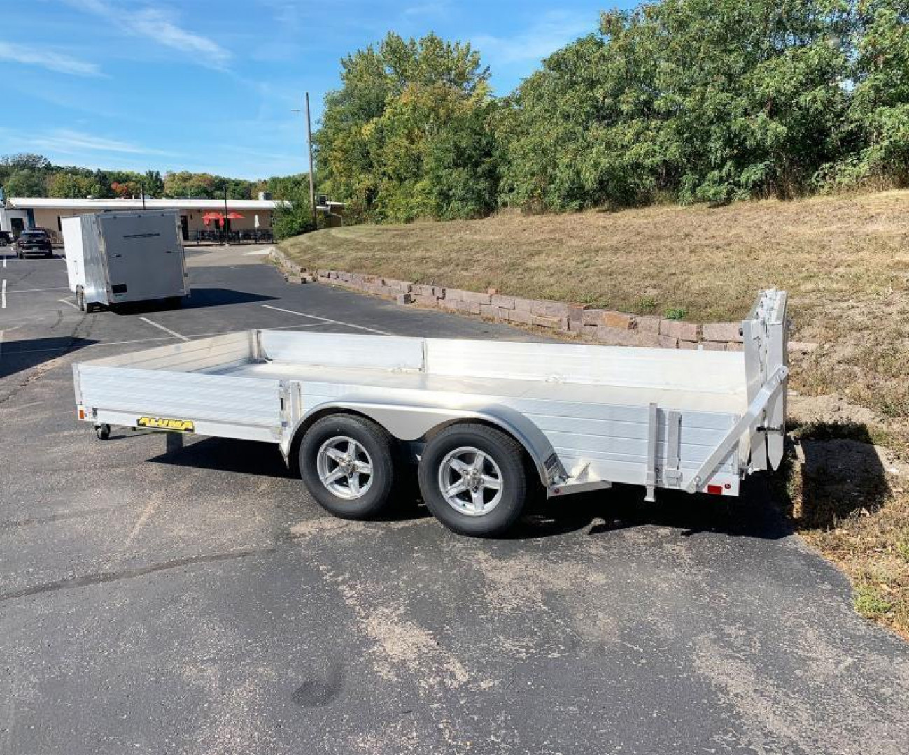 New Aluma 8115 SR Tandem Axle Aluminum ATV Trailer - Bi-Fold Ramp!