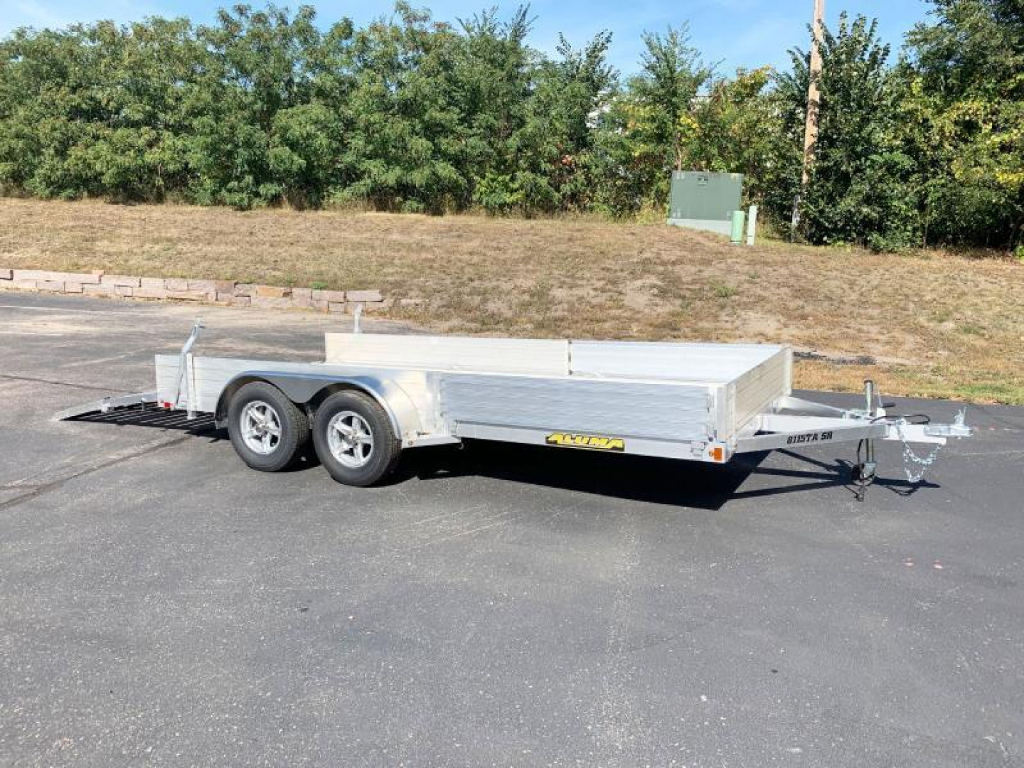 New Aluma 8115 SR Tandem Axle Aluminum ATV Trailer - Bi-Fold Ramp! for ...