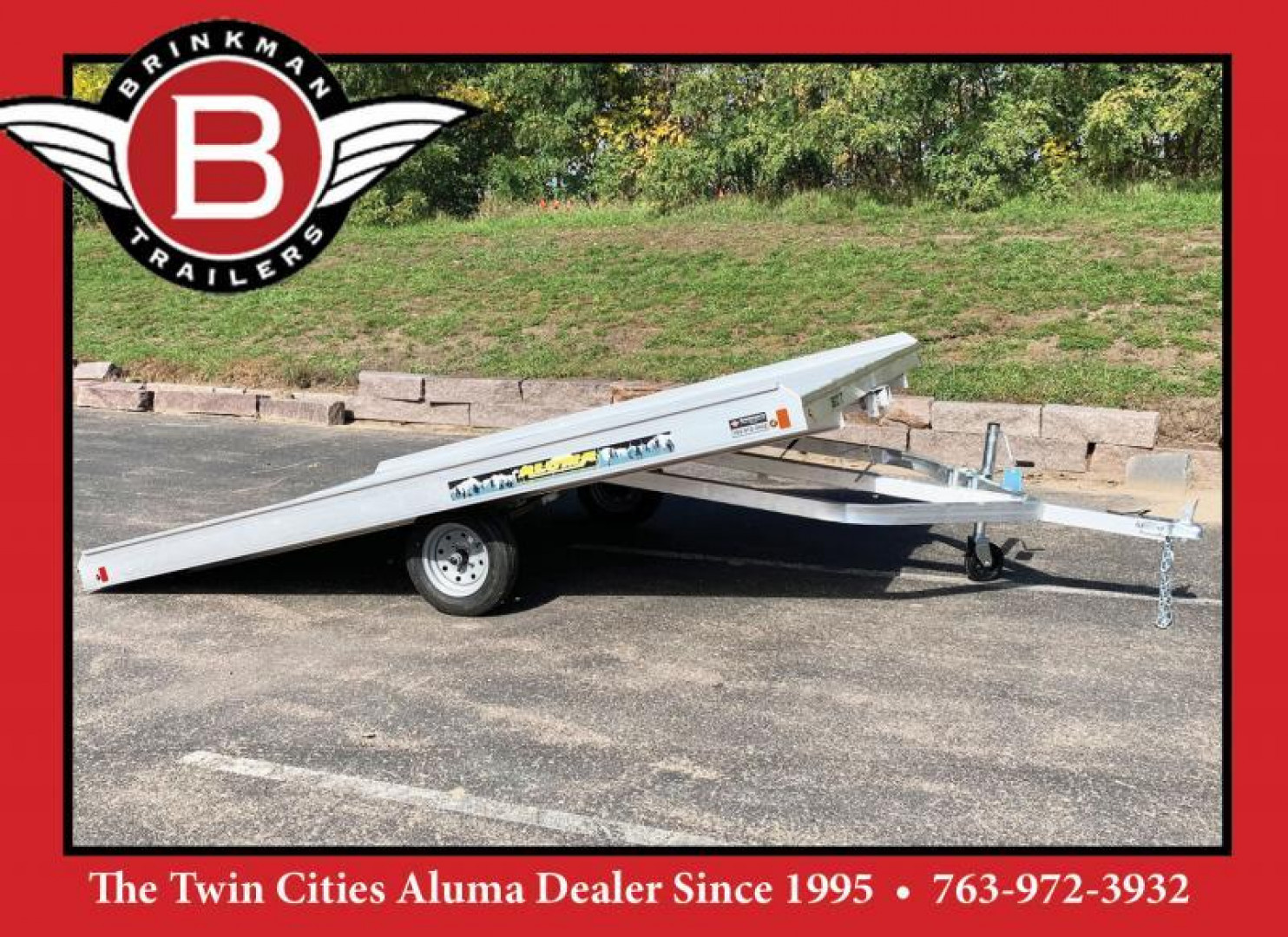 New Aluma 8612T Tilt Bed Snowmobile/ATV Trailer- 2 Place Snowmobile ...
