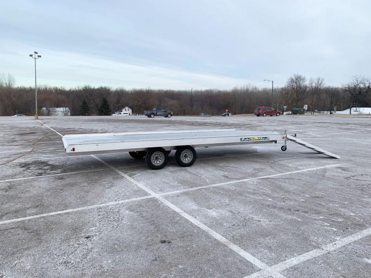 New Aluma 8620 (8.5'x20') 4-Place Aluminum Snowmobile Trailer with ...