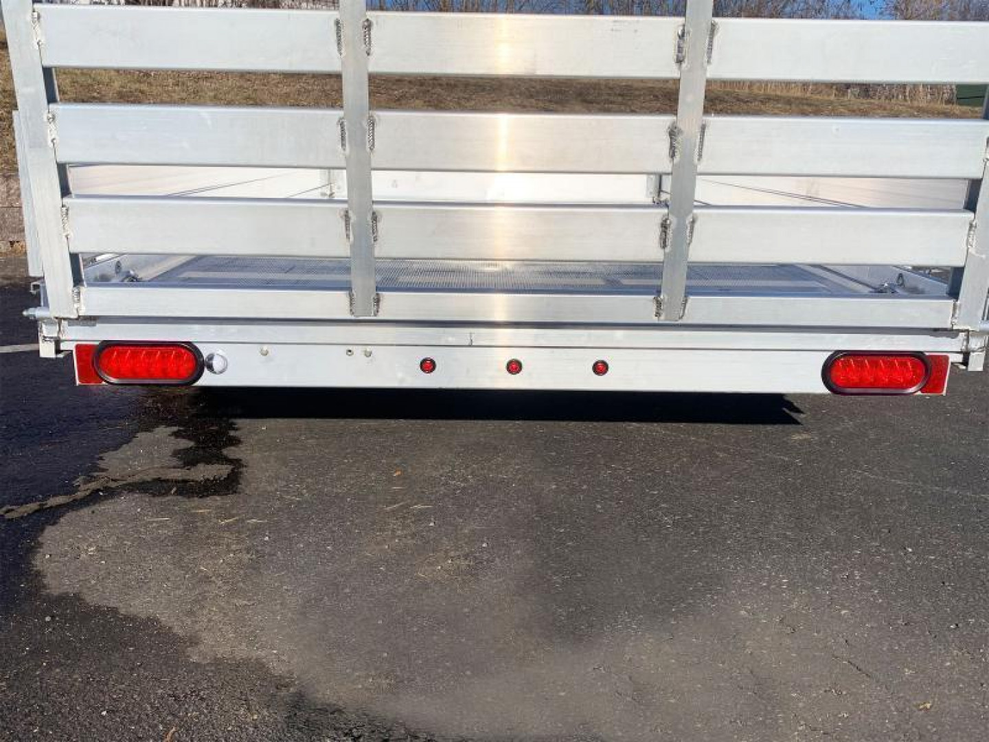 New Aluma 6310 ESA Open Utility Trailer w/ Full Rear Ramp -12" solid ...