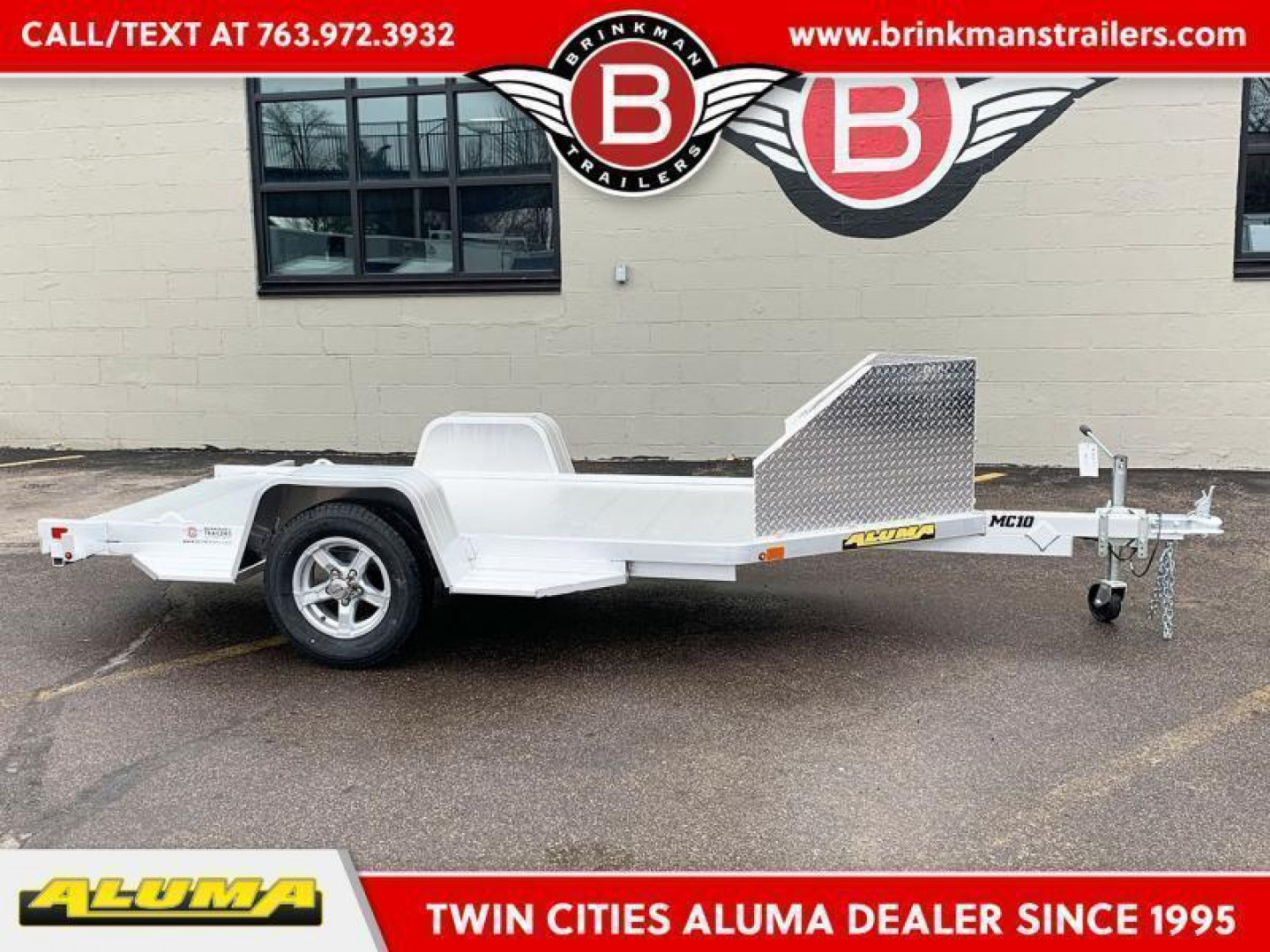 New Aluma MC10 Aluminum Trailer - The Ultimate Single Place Motorcycle ...