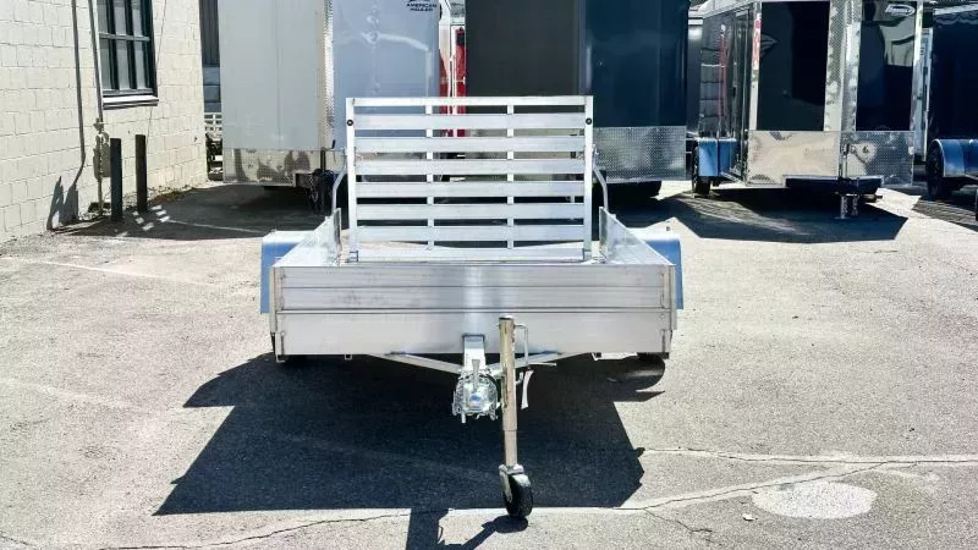 New Aluma 6310 ESA Open Utility Trailer w/ Full Rear Ramp -12" solid ...