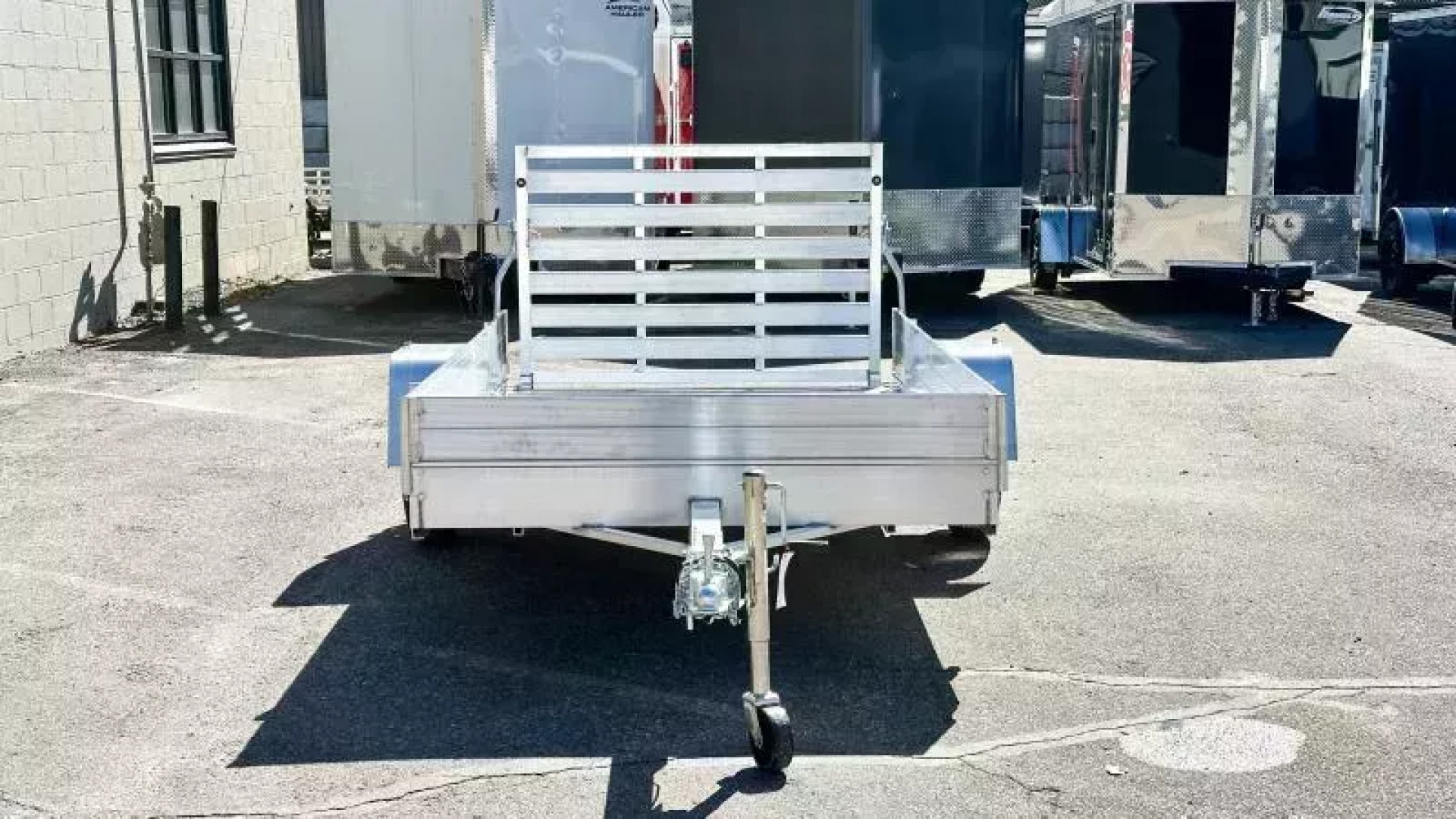 New Aluma 6310 ESA Open Utility Trailer w/ Full Rear Ramp -12" solid ...