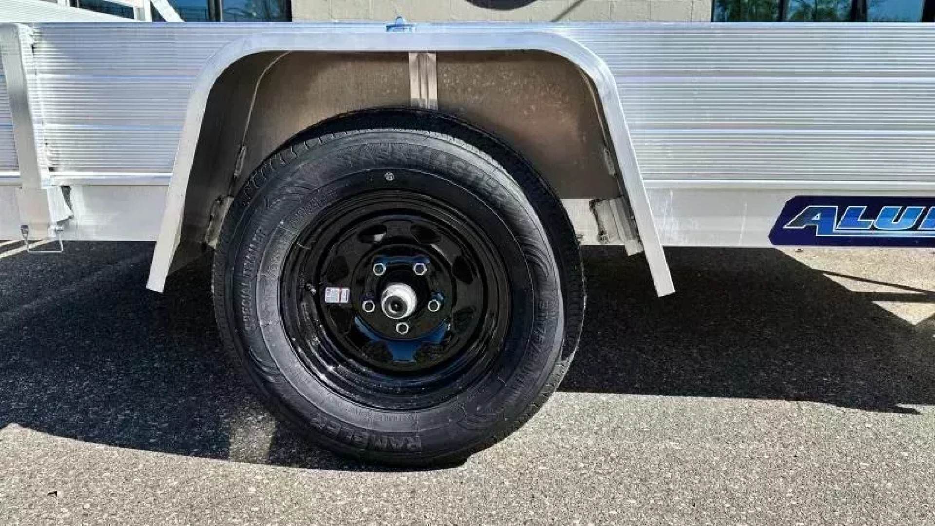 New Aluma 6310 ESA Open Utility Trailer w/ Full Rear Ramp -12" solid ...