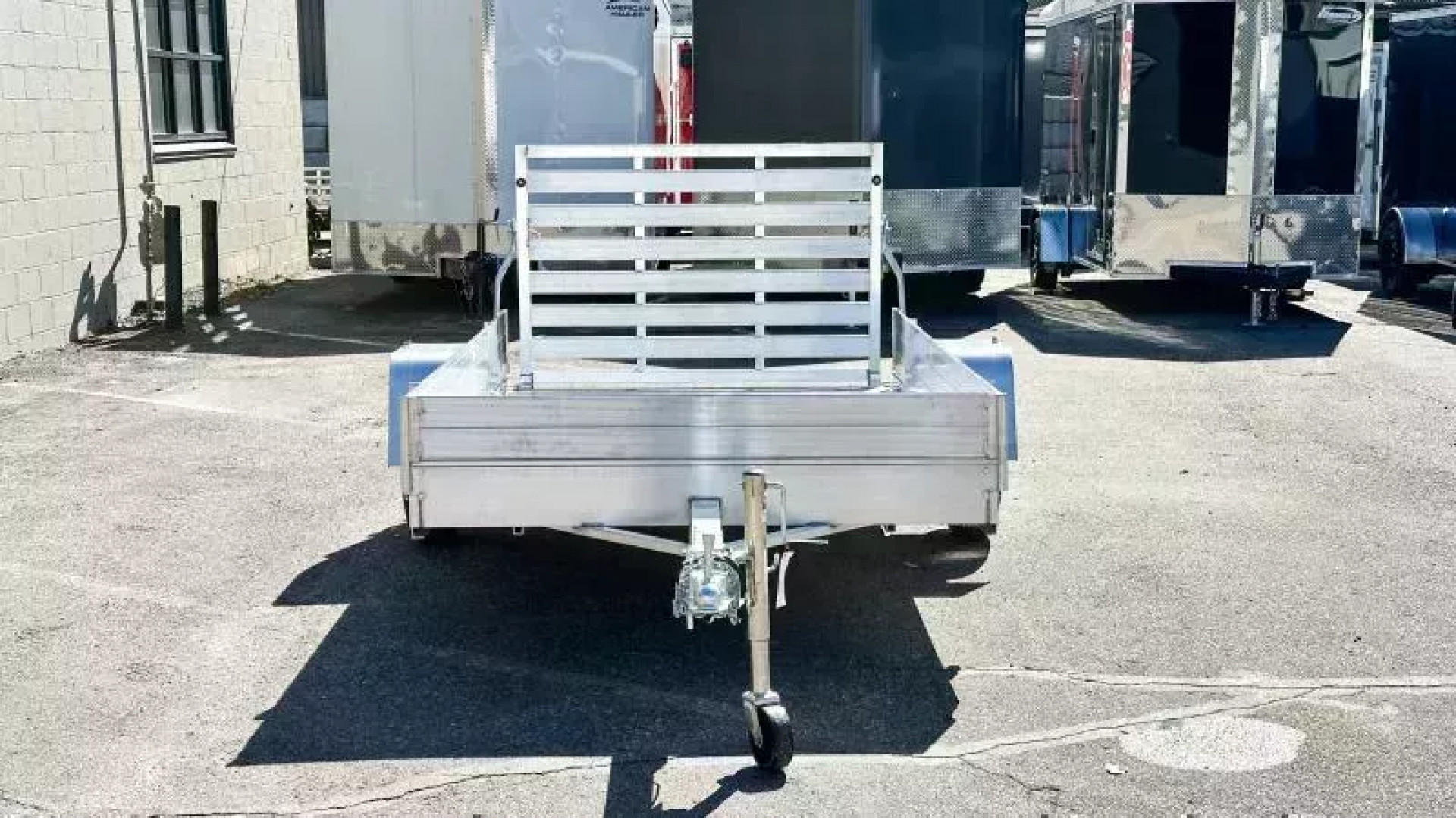 New Aluma 6310 ESA Open Utility Trailer w/ Full Rear Ramp -12" solid ...