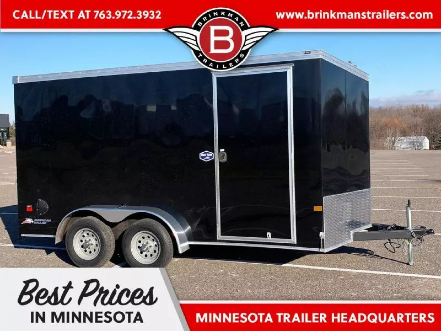 New American Hauler Night Hawk 7x14 Tandem Enclosed Cargo Trailer ...