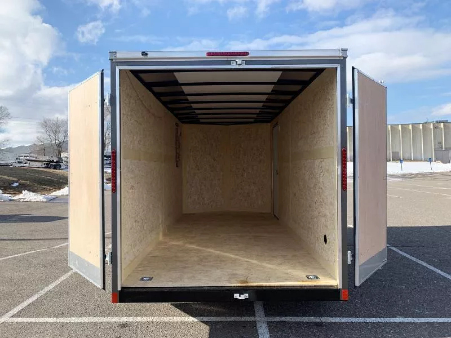 New American Hauler 7x16 Tandem Enclosed Cargo Trailer - Double Rear ...