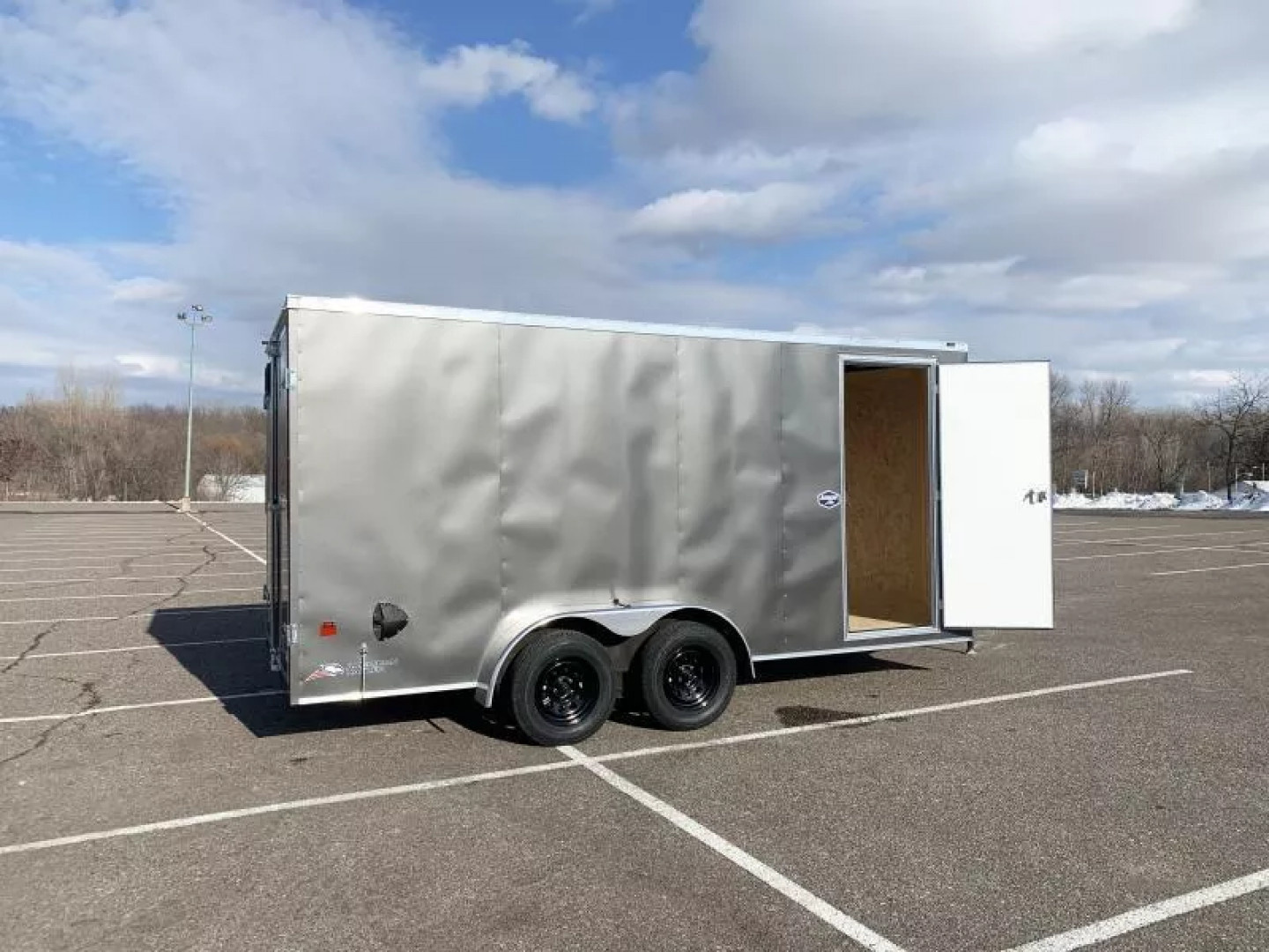 New American Hauler 7x16 Tandem Enclosed Cargo Trailer - Double Rear ...