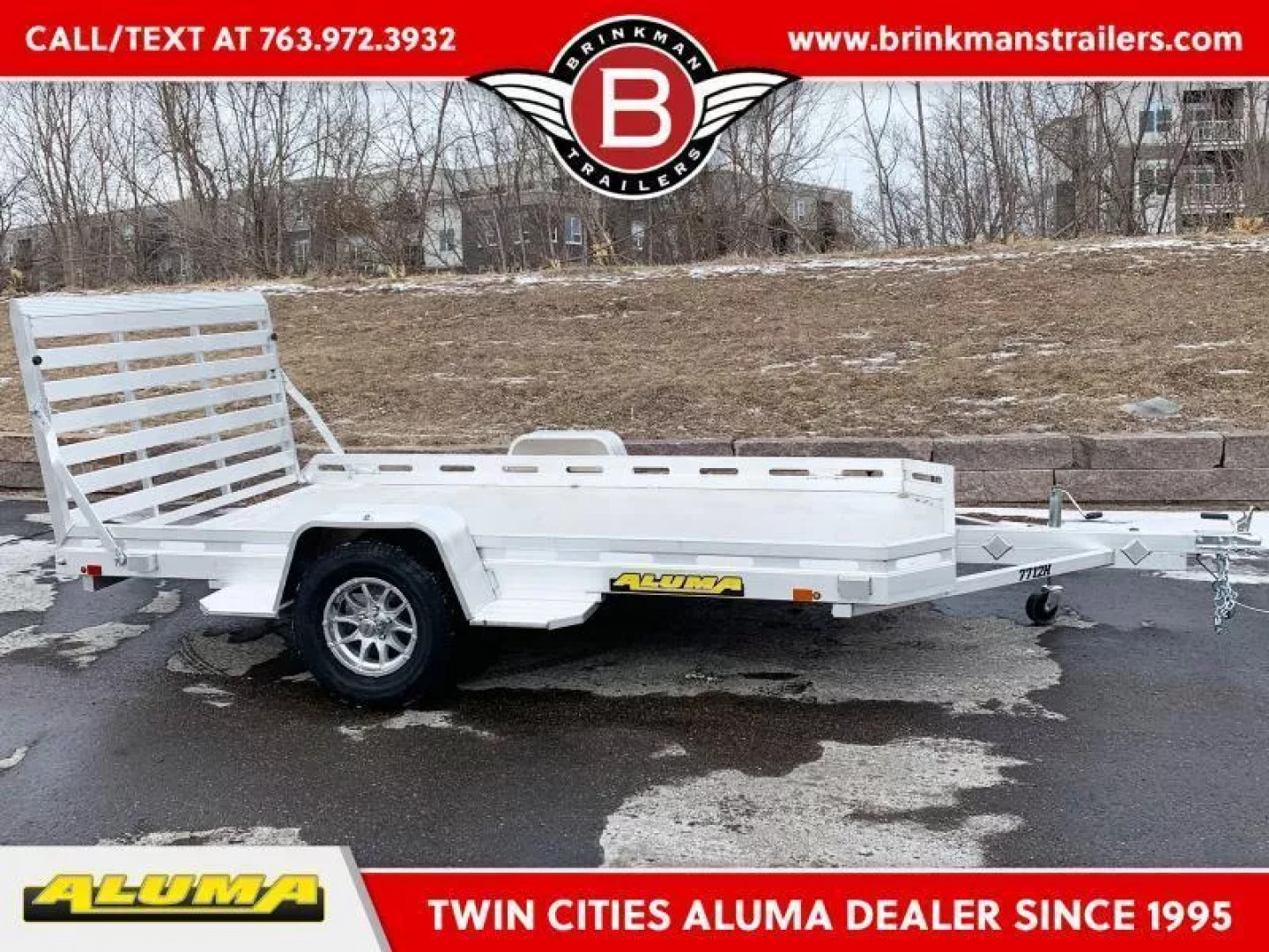 New Aluma 7712H Aluminum Trailer- Full Rear Ramp! for sale in Delano, MN