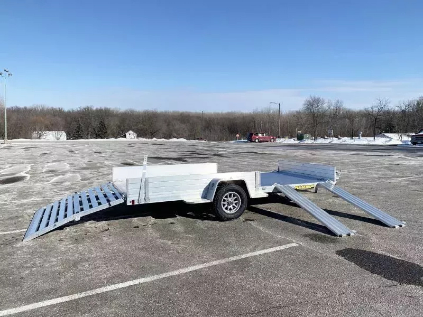 New Aluma 8114SR Aluminum ATV Trailer - Side Ramps for sale in Delano, MN