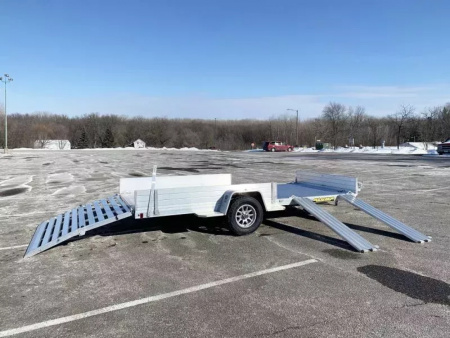 New Aluma 8114SR Aluminum ATV Trailer - Side Ramps