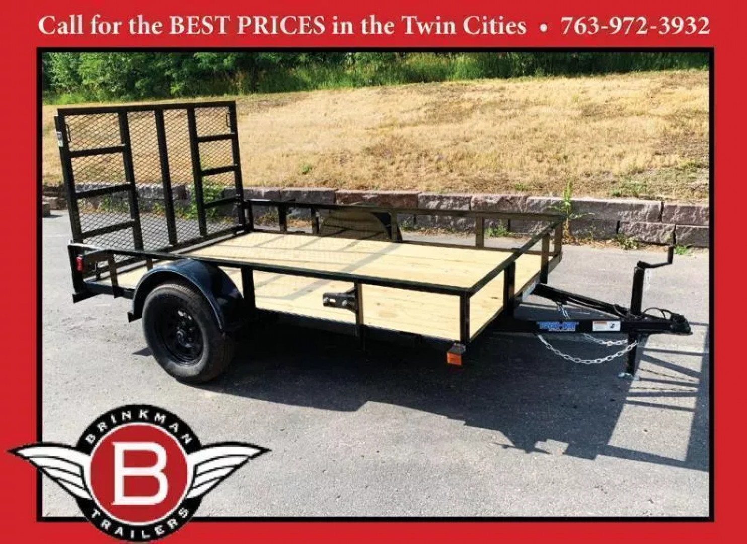 New Top Quality Top Hat 77x10 Open Utility Trailer - Rear Ramp! for ...