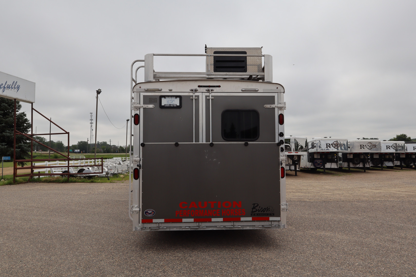 Used 2015 Bison Trailers Premier 3 Horse LQ Trailer