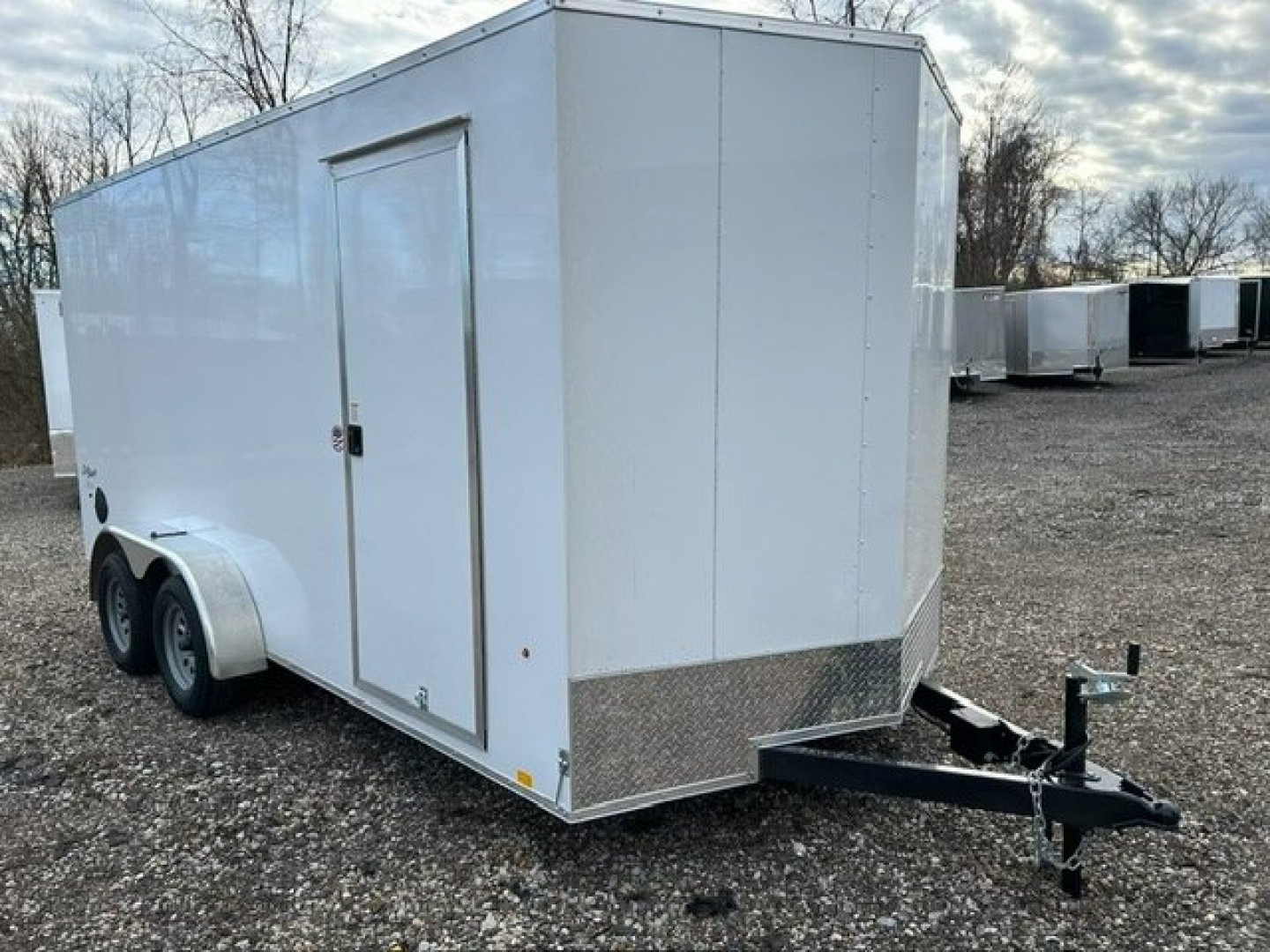 New 2026 Pace American 7 x 16 Outback DLX Flat Top V-Nose Enclosed ...