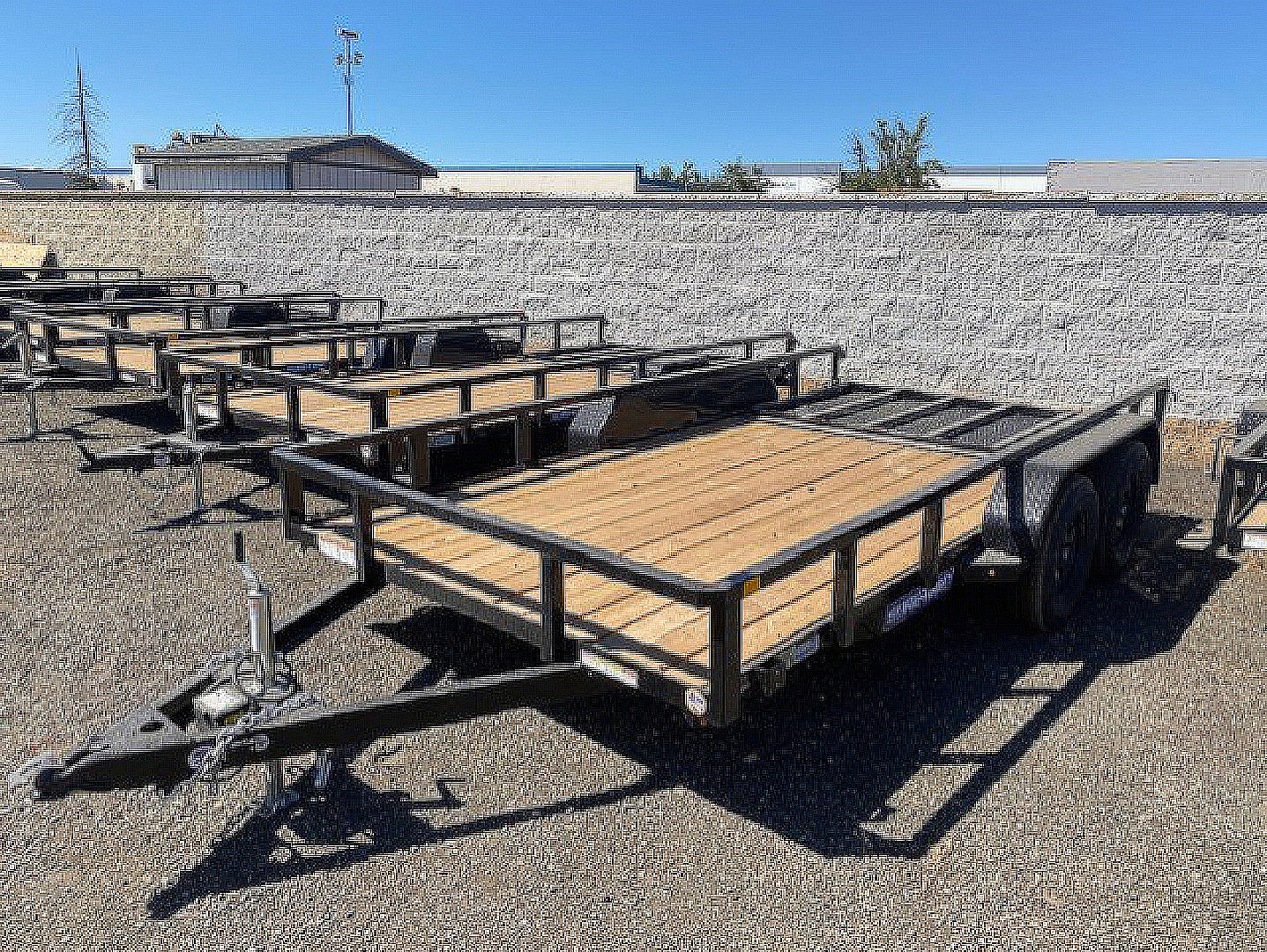 New 7x14 Tandem Axle 7K Tube Top Utility Trailer