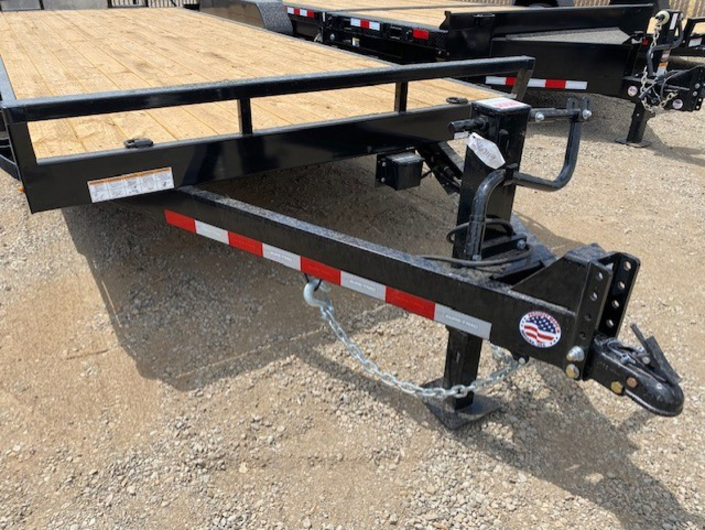 New 7x20 (18+2) Tandem Axle 14K C Channel Equipment Trailer for sale in ...