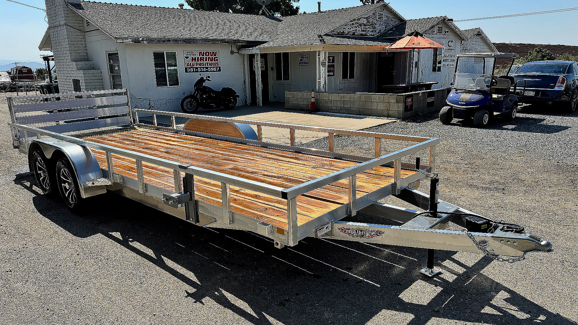 New 82"x20' Tandem Axle 7K Aluminum Utility Trailer