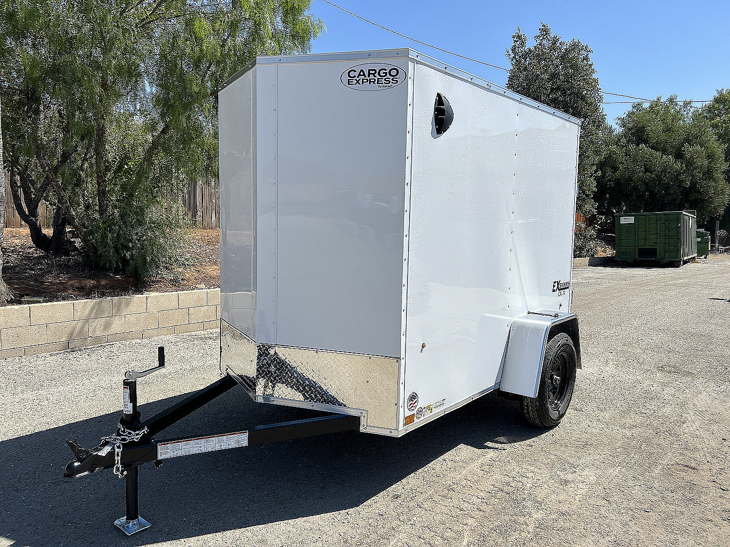 New 5x8 Single Axle 3K Enclosed Trailer