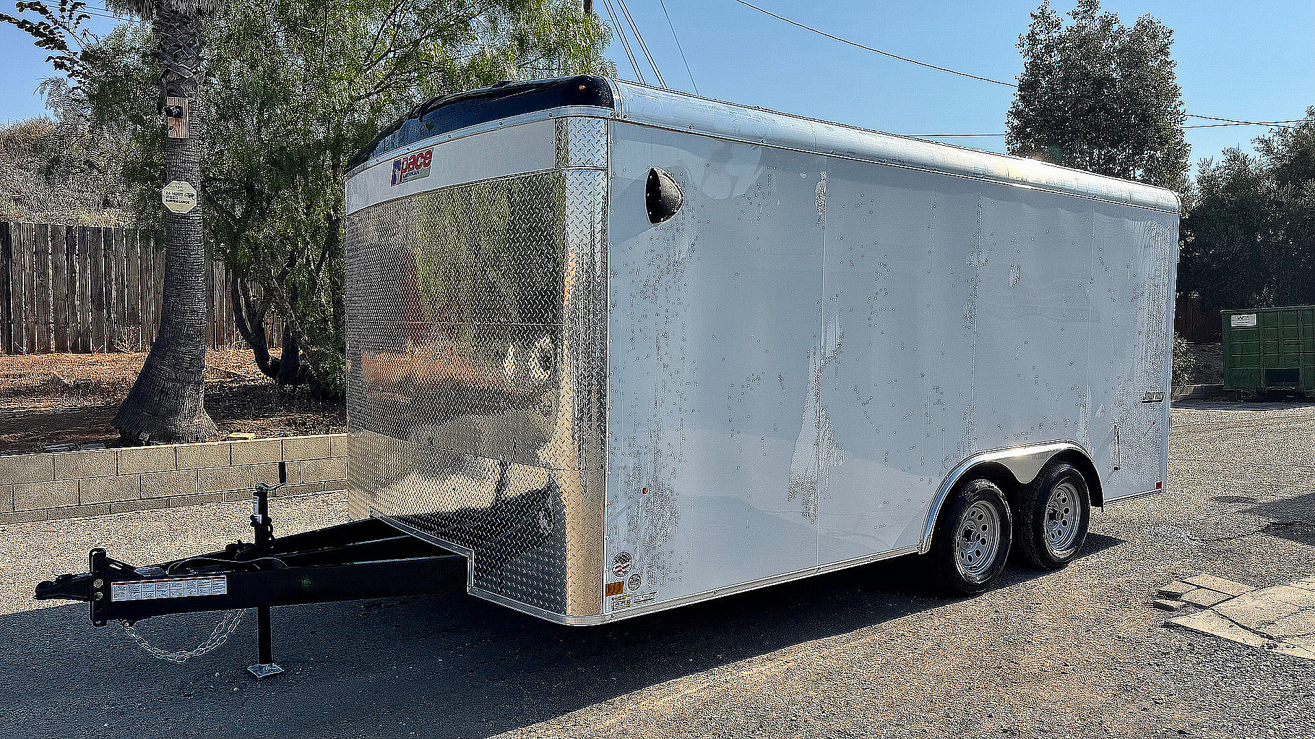 New 8.5x16 Tandem Axle Round Front 7K Enclosed Trailer