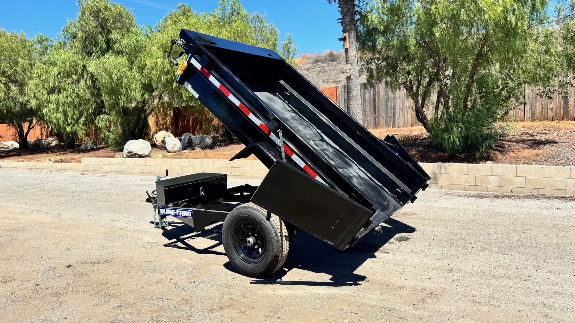 New 5x8 Single Axle 5K Dump Trailer