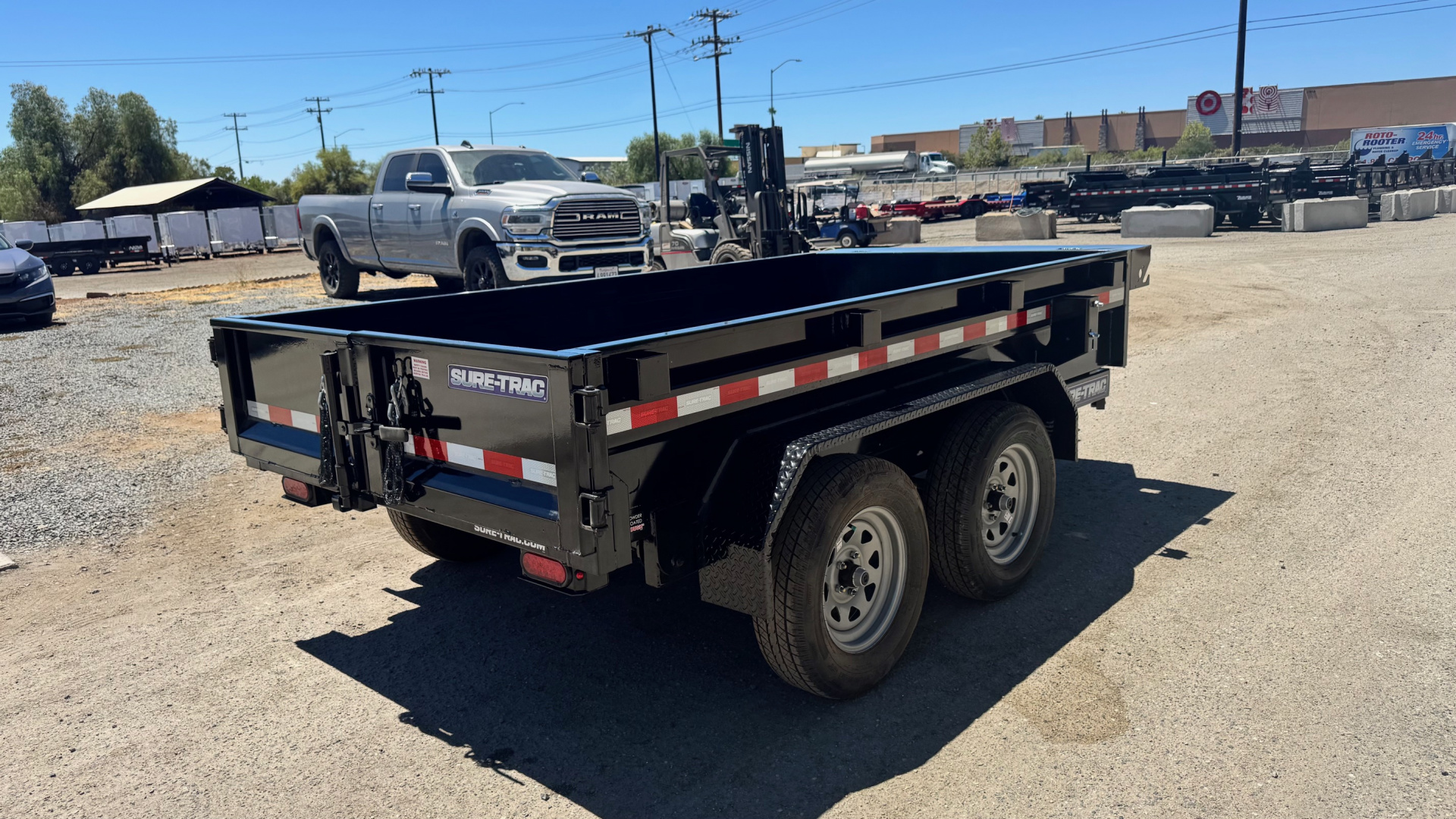 New 5x10 Tandem Axle 7K Dump Trailer