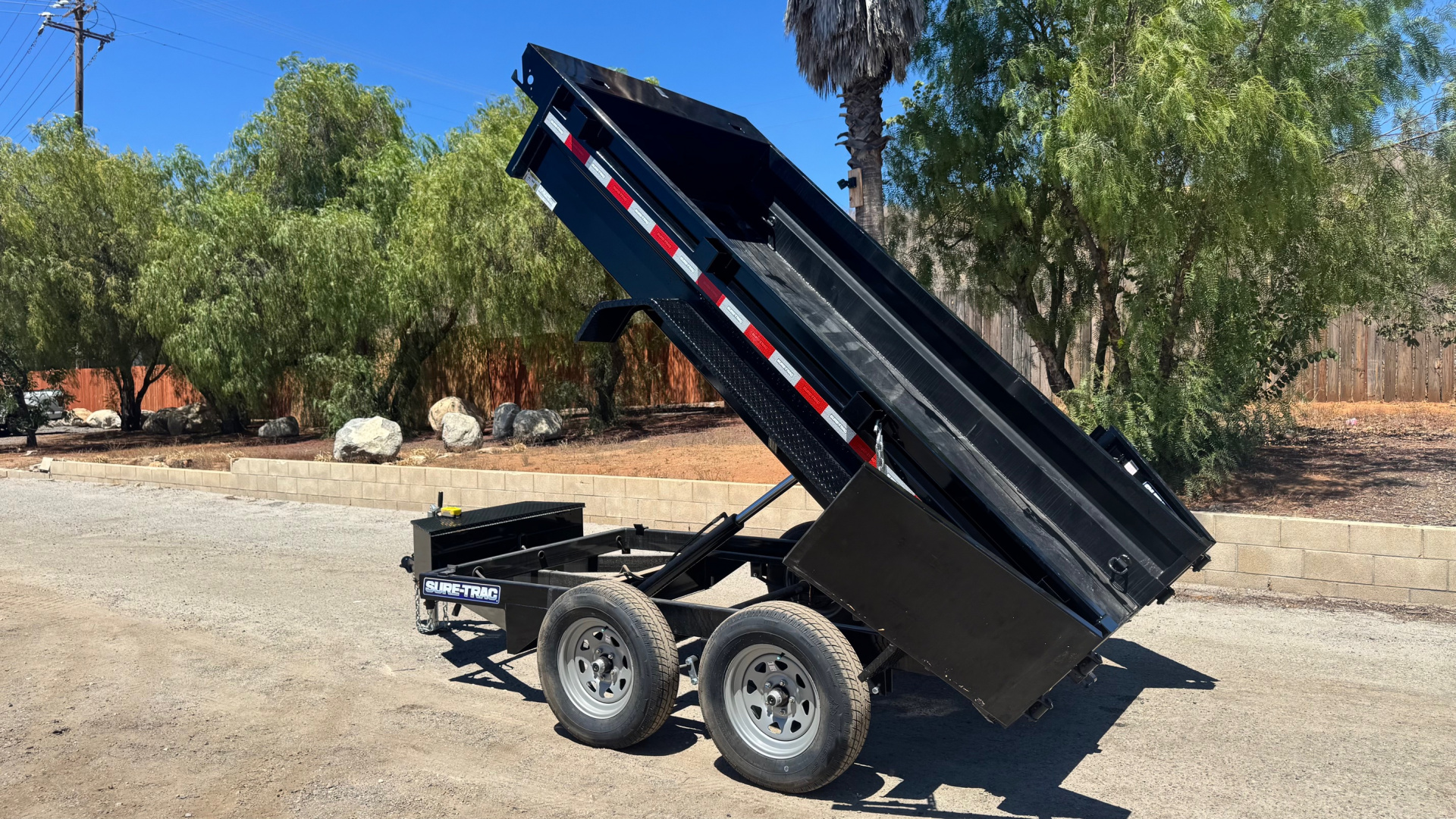 New 5x10 Tandem Axle 7K Dump Trailer