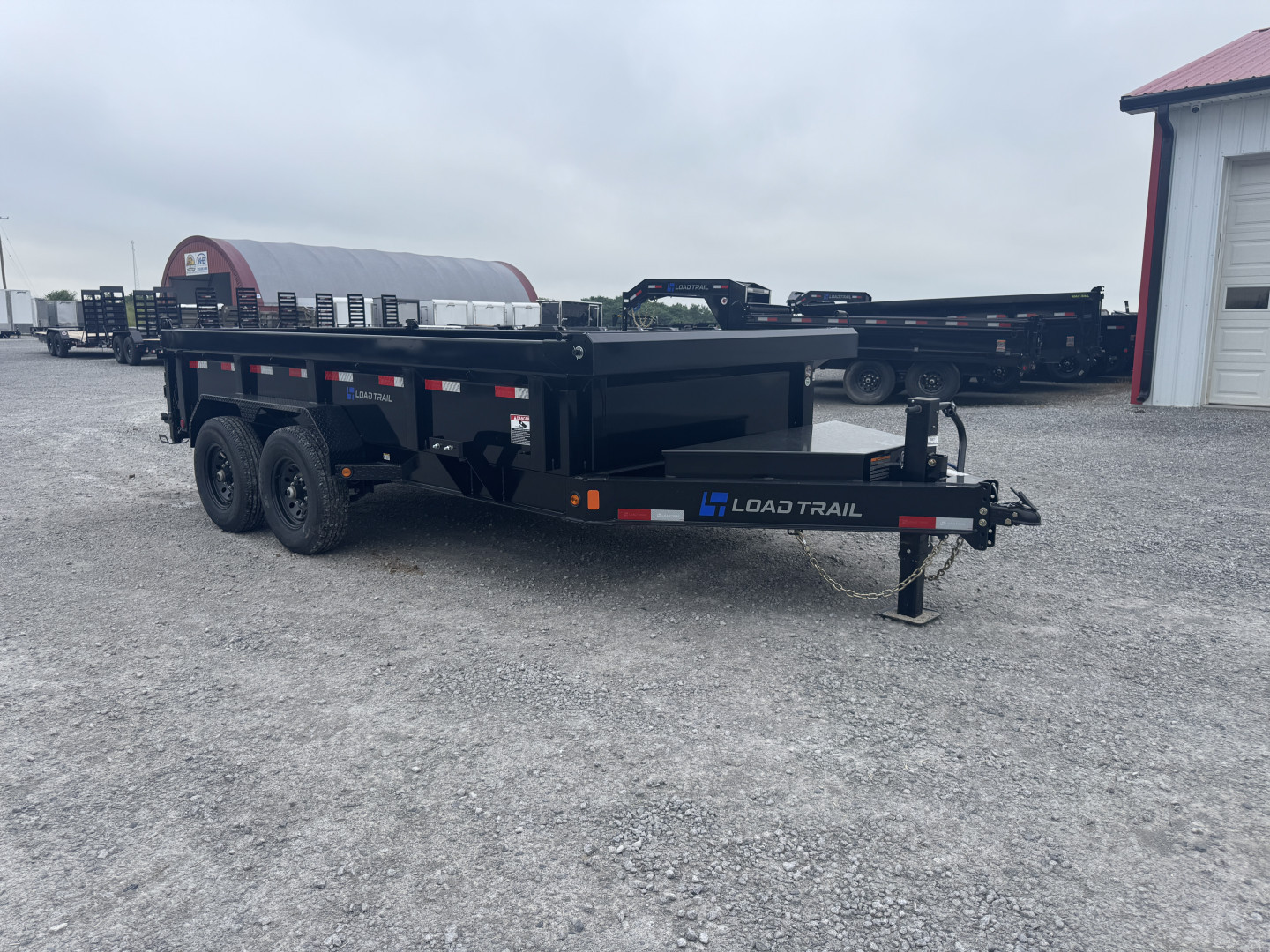 New 2025 Load Trail 83"x14' Scissor Lift Dump Trailer