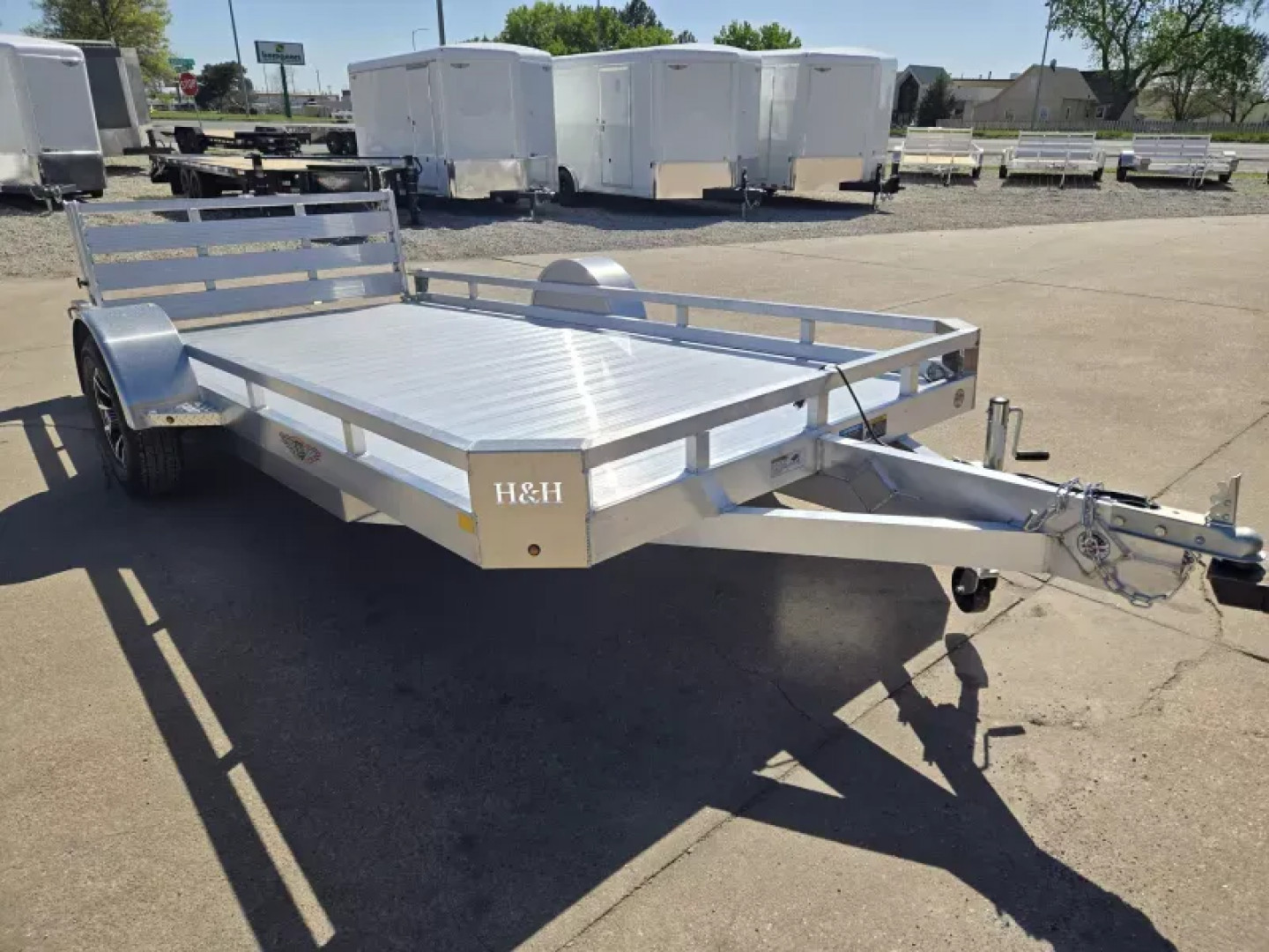 New 2025 H and H Trailer 78x14 Aluminum Low Side Utility Trailers 3K ...