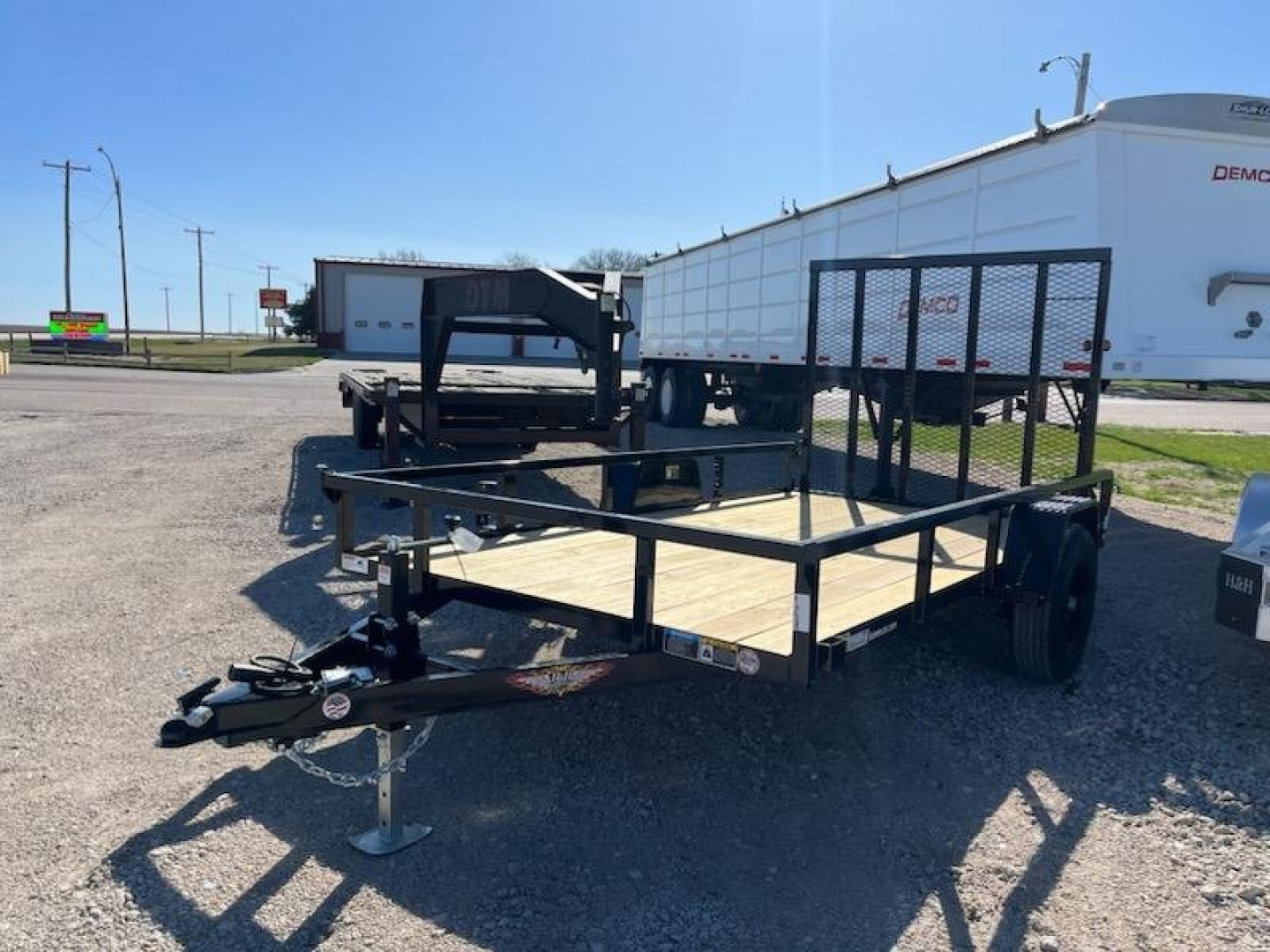 New 2025 H and H Trailer 76x12 Rail Side Utility Trailer 5K Brake
