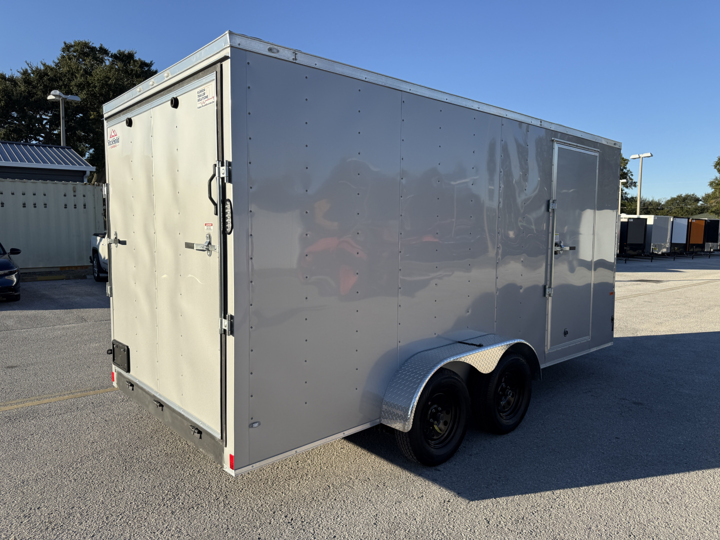 New New Rock Solid Cargo 7X16TA Enclosed Cargo Trailer w/7' Interior ...