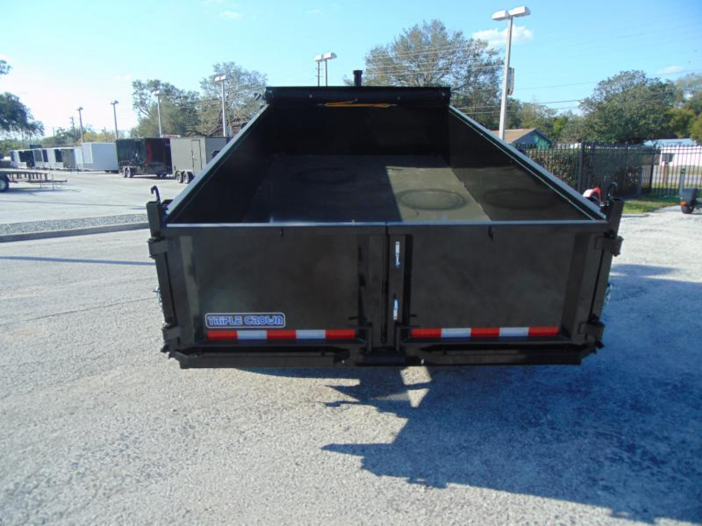 New New 2025 Triple Crown Trailers 7X14 SD 14K Telescopic Dump Trailer