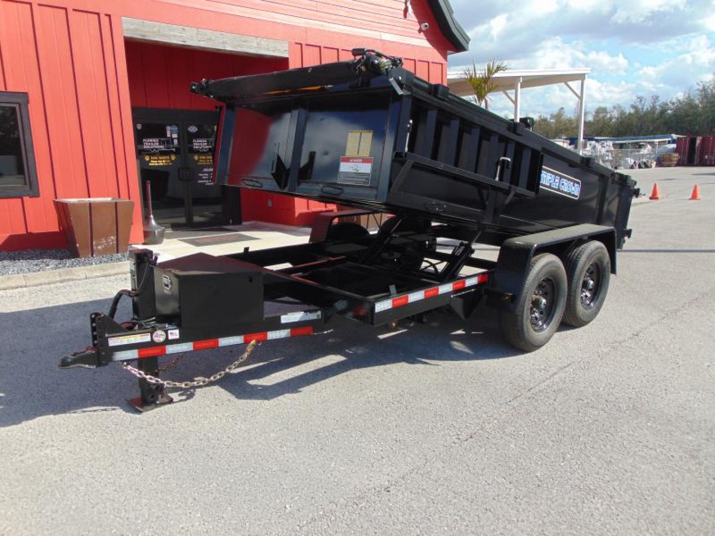 New New Triple Crown Trailers 6X12 HD Low Side 12K Dual Ram Dump ...