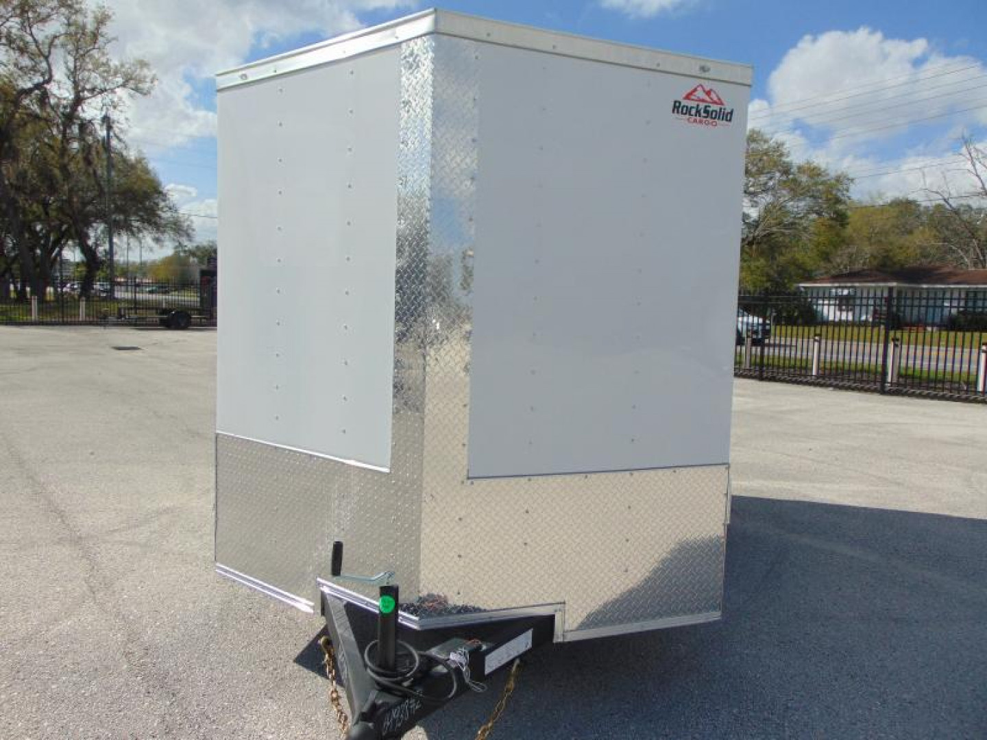 New New Rock Solid Cargo 7X12 Tandem Axle 7K Enclosed Cargo Trailer w ...